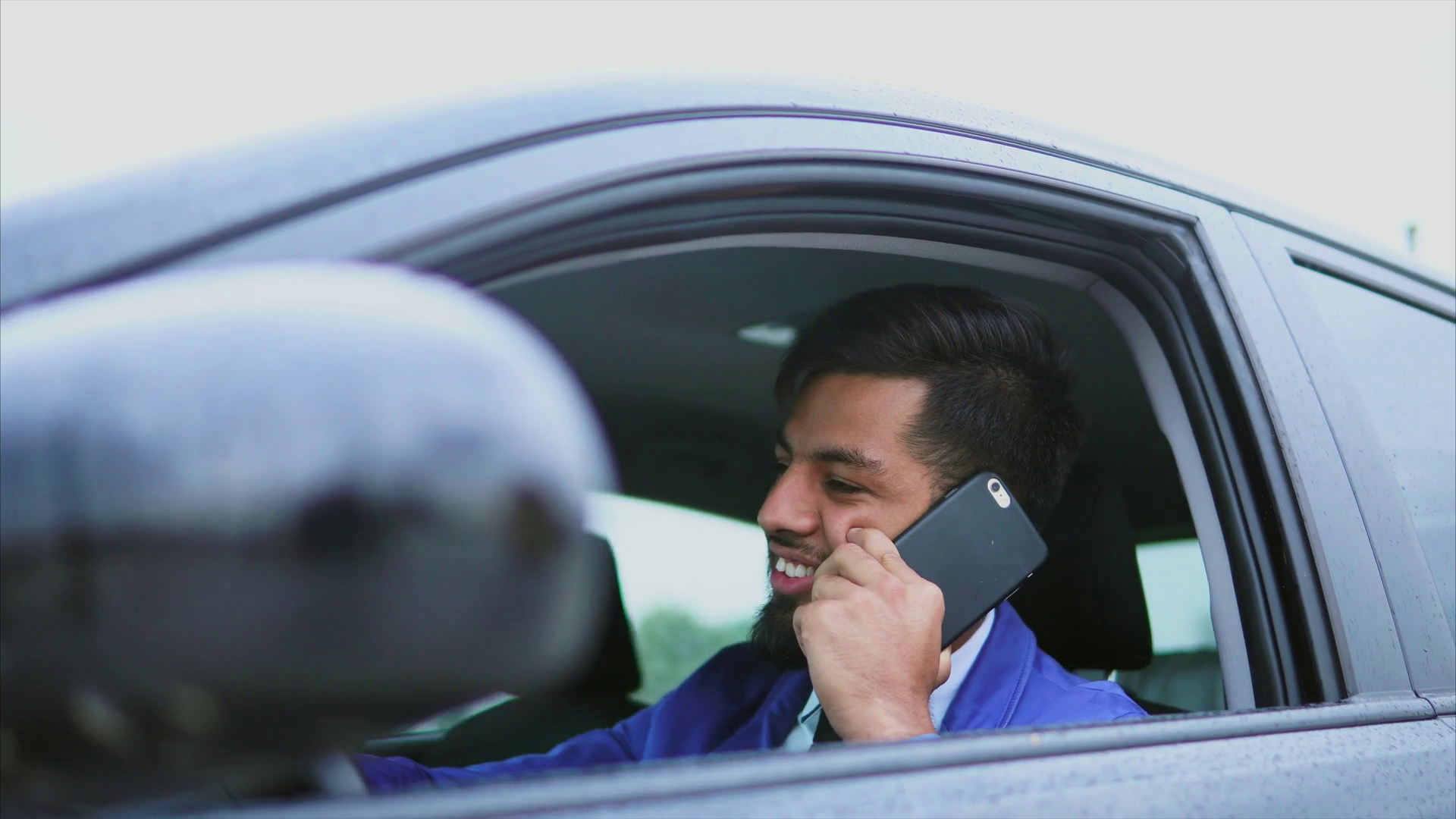 Muslim Man Driving Car Standing In Traffic Stock Footage SBV-316104366 ...