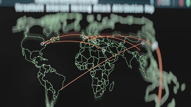 Cyber Attack Map Stock Footage: Royalty-Free Video Clips - Storyblocks