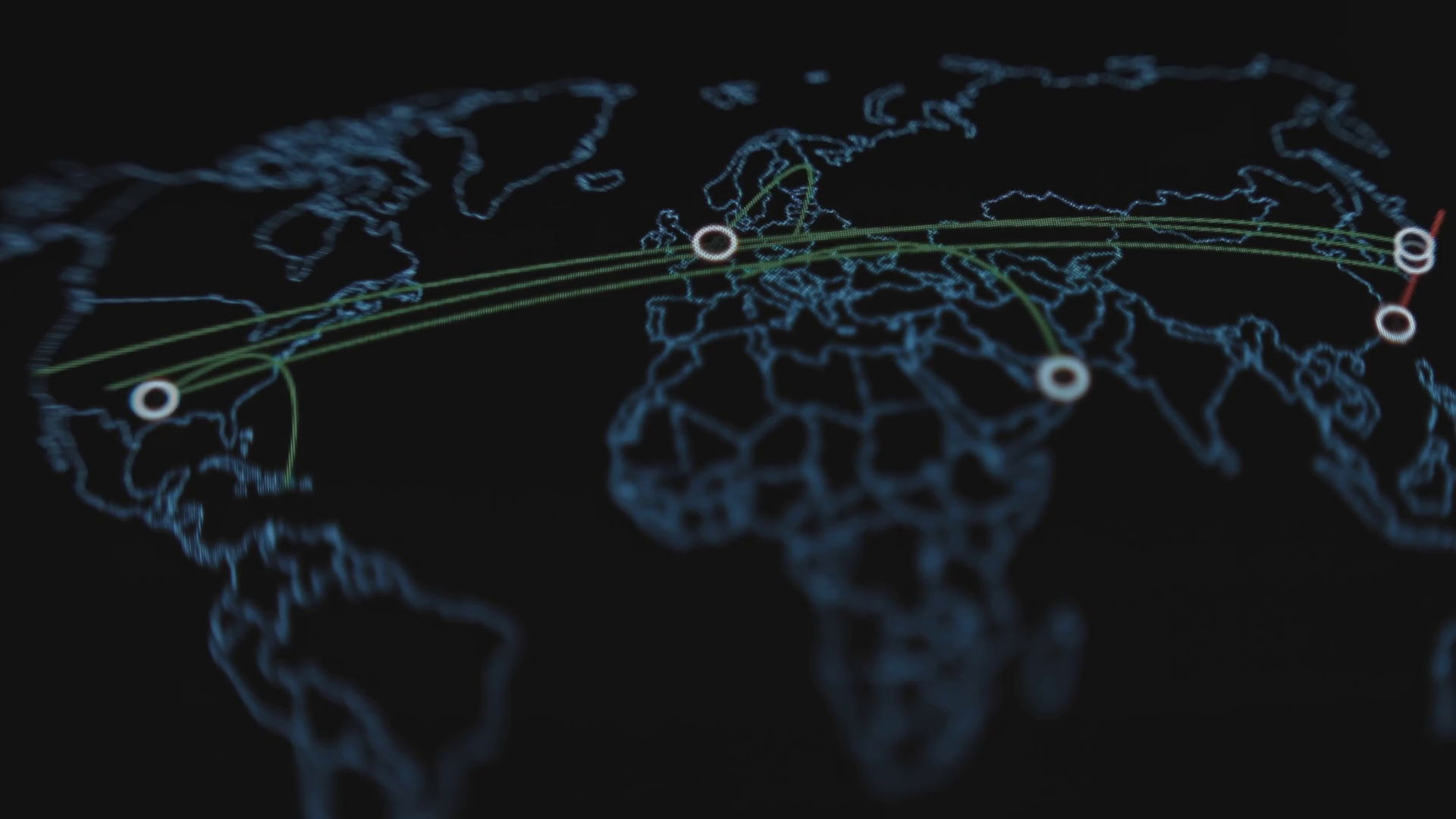 Cyber Attacks On World Map In Real-time Stock Footage SBV-351830210 - Storyblocks