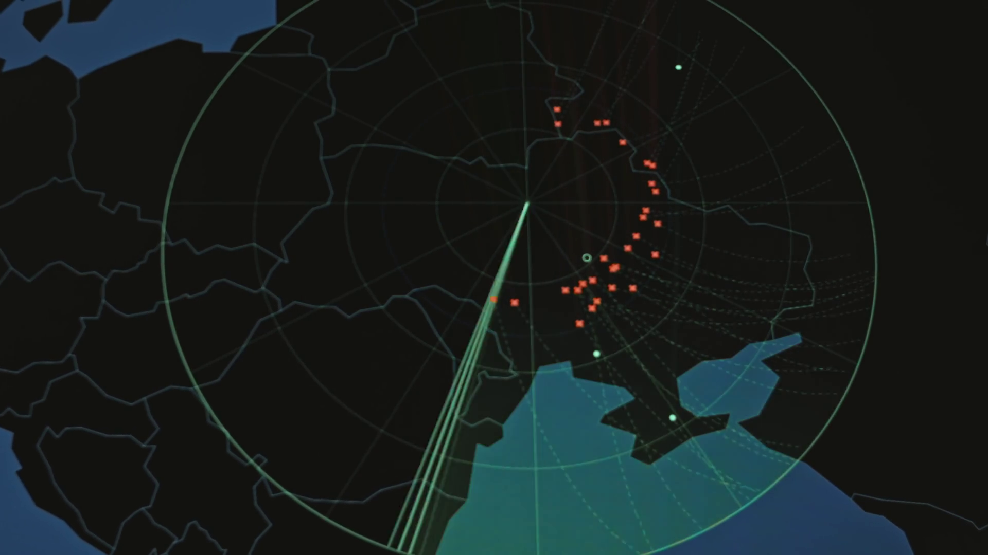Military Radar Screen Supervising Territory Stock Footage SBV-351938214 ...
