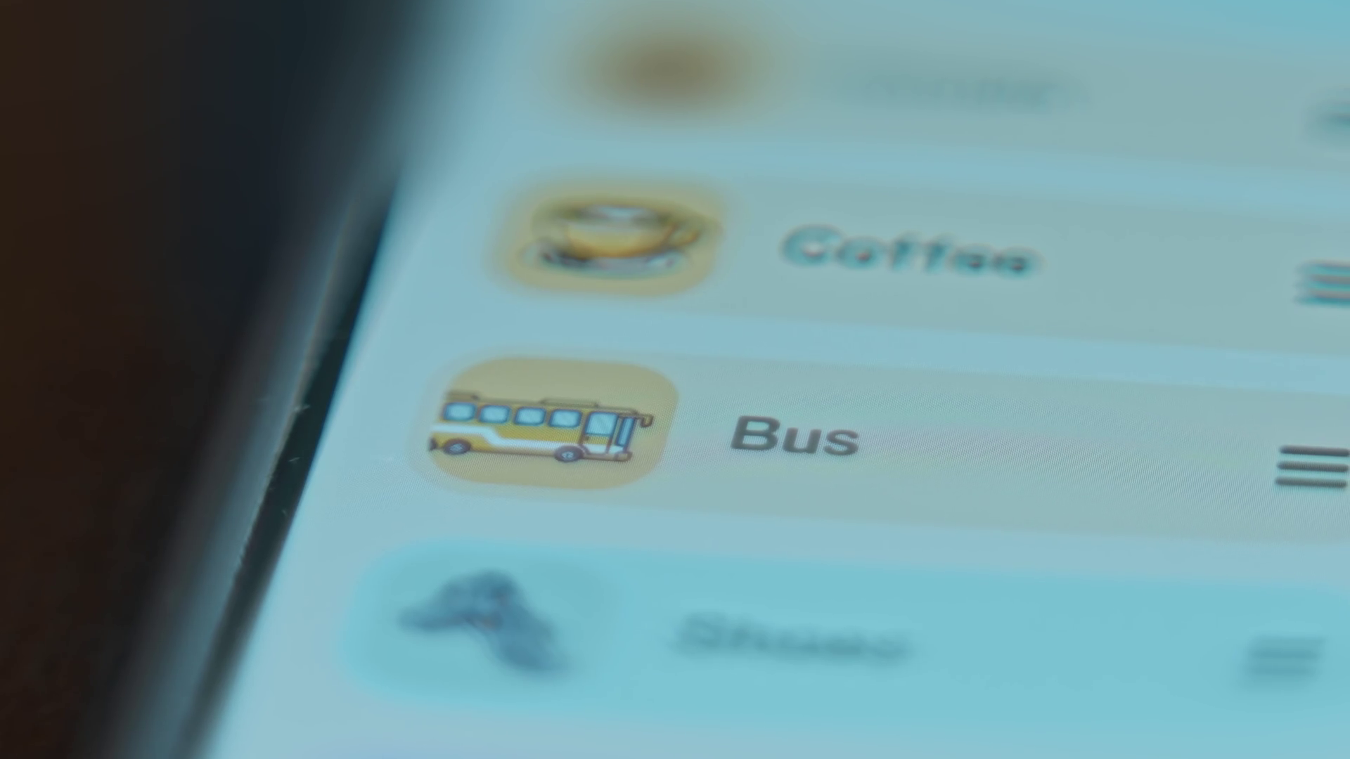 Smartphone App Tracking Bus Expenses Stock Footage SBV-352172256 ...