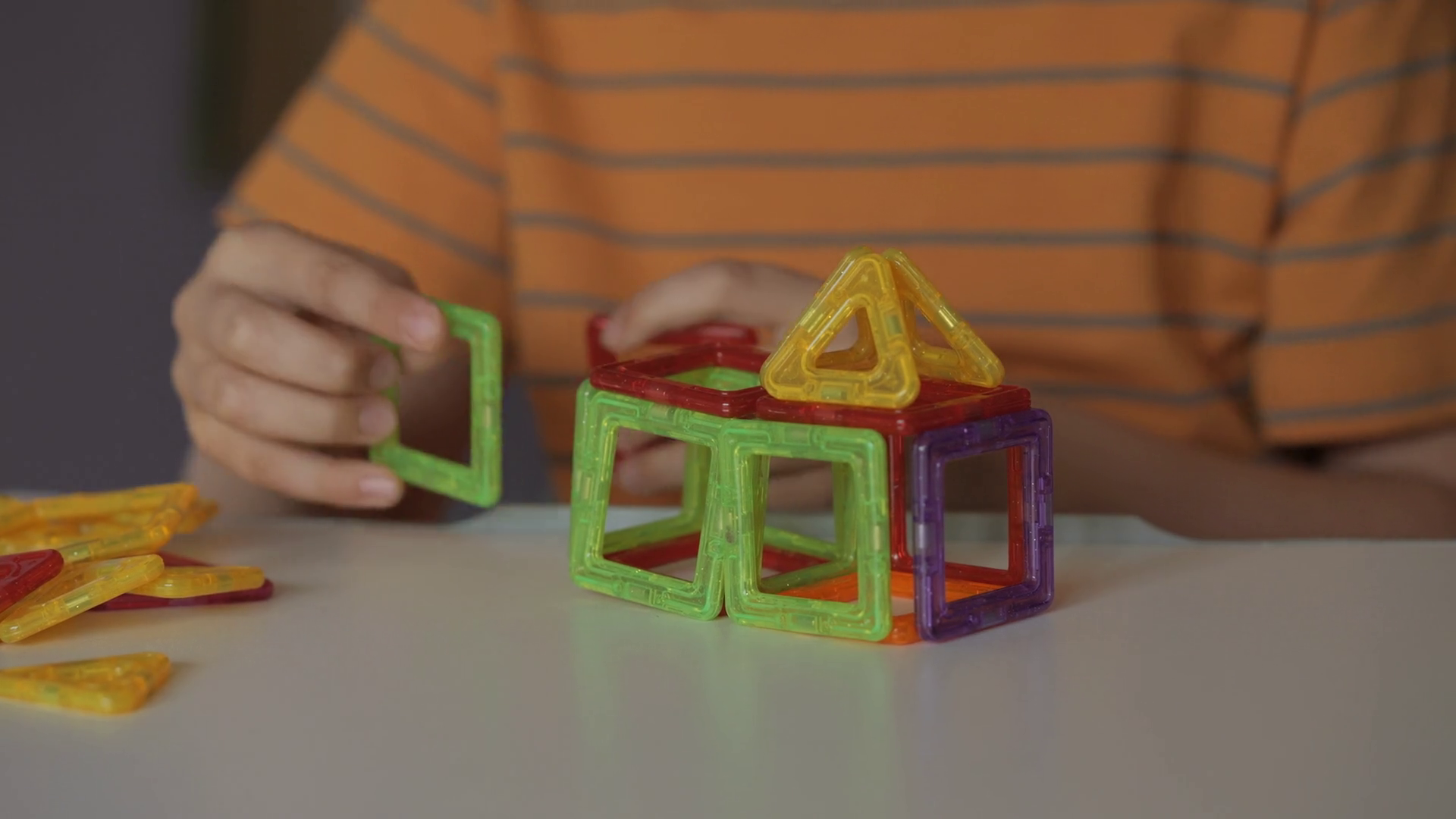 Child Creates Figures With Magnetic Stock Footage SBV-353151777 ...