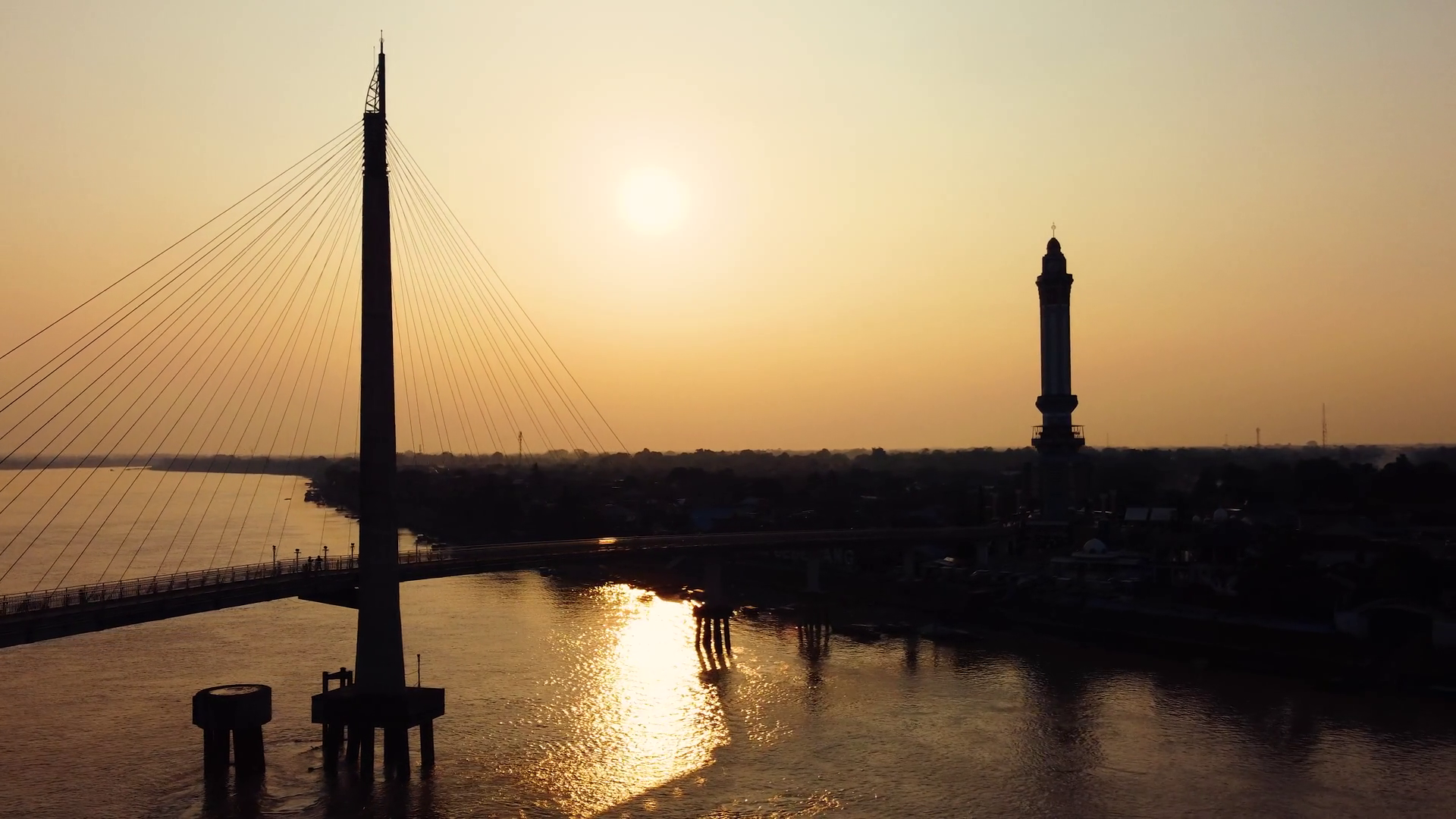 Aerial View Of Gentala Arasy Bridge At Stock Footage SBV-351660248 ...