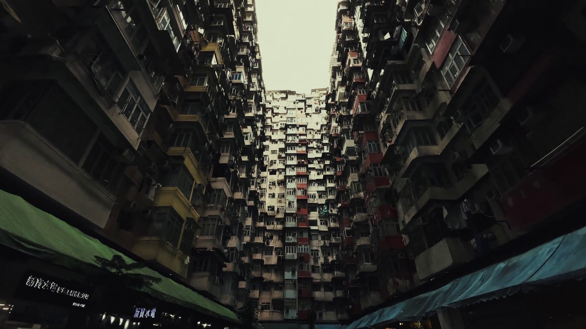 Crowded Residential Skyscraper Building In Stock Footage SBV-352782386 ...