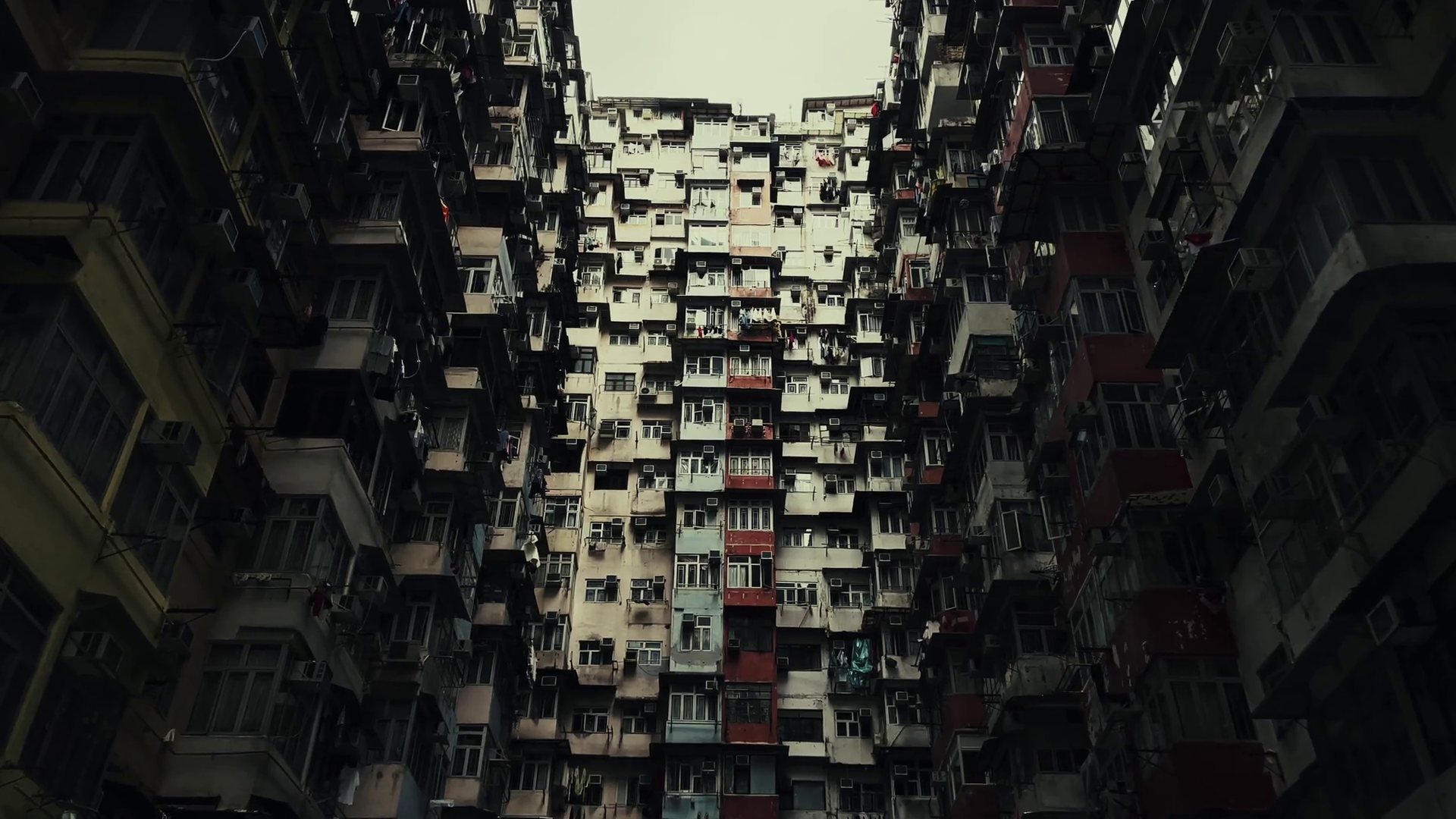 Crowded Residential Skyscraper Building In Stock Footage SBV-352793876 ...