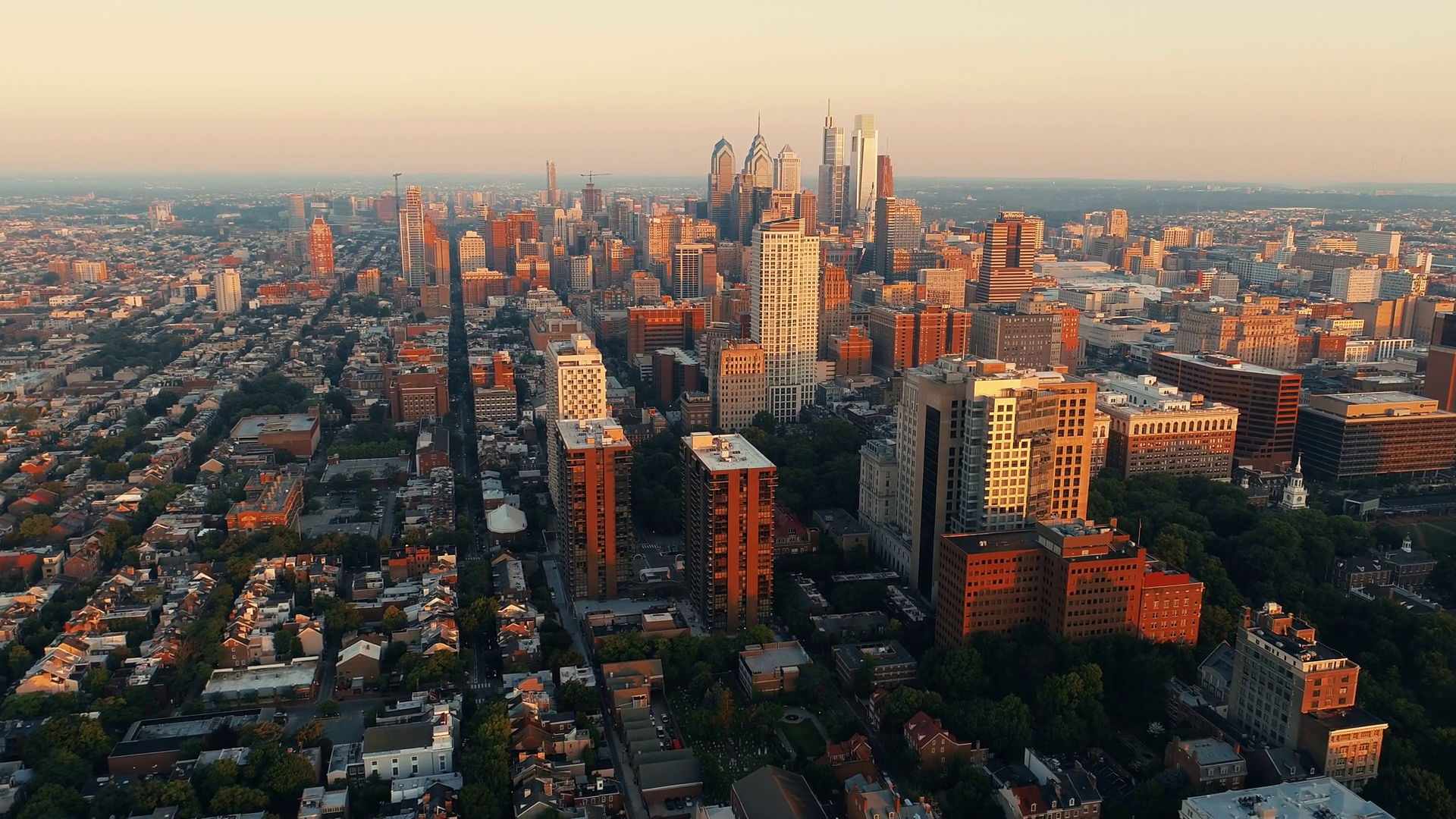 Aerial View Of City Buildings In Stock Footage SBV-352744190 - Storyblocks