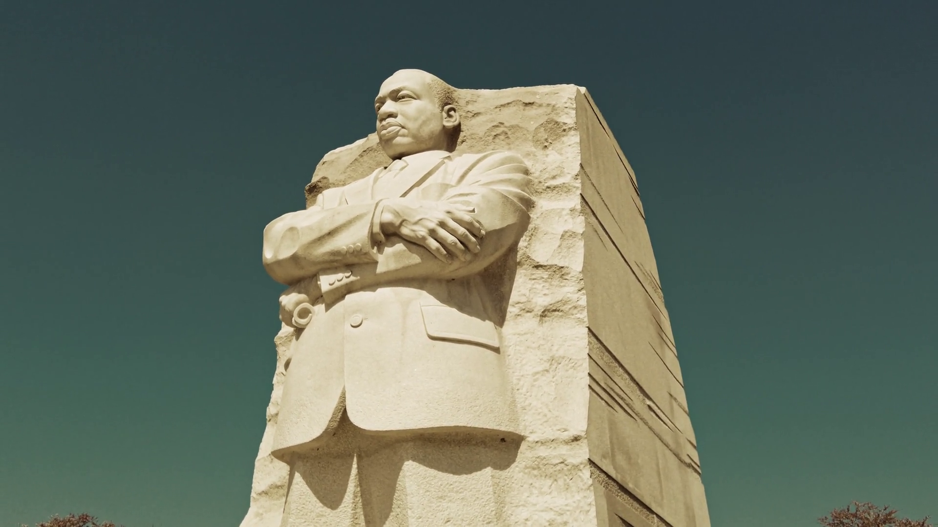 Martin Luther King Jr Statue In Park In Stock Footage SBV-352499588 ...