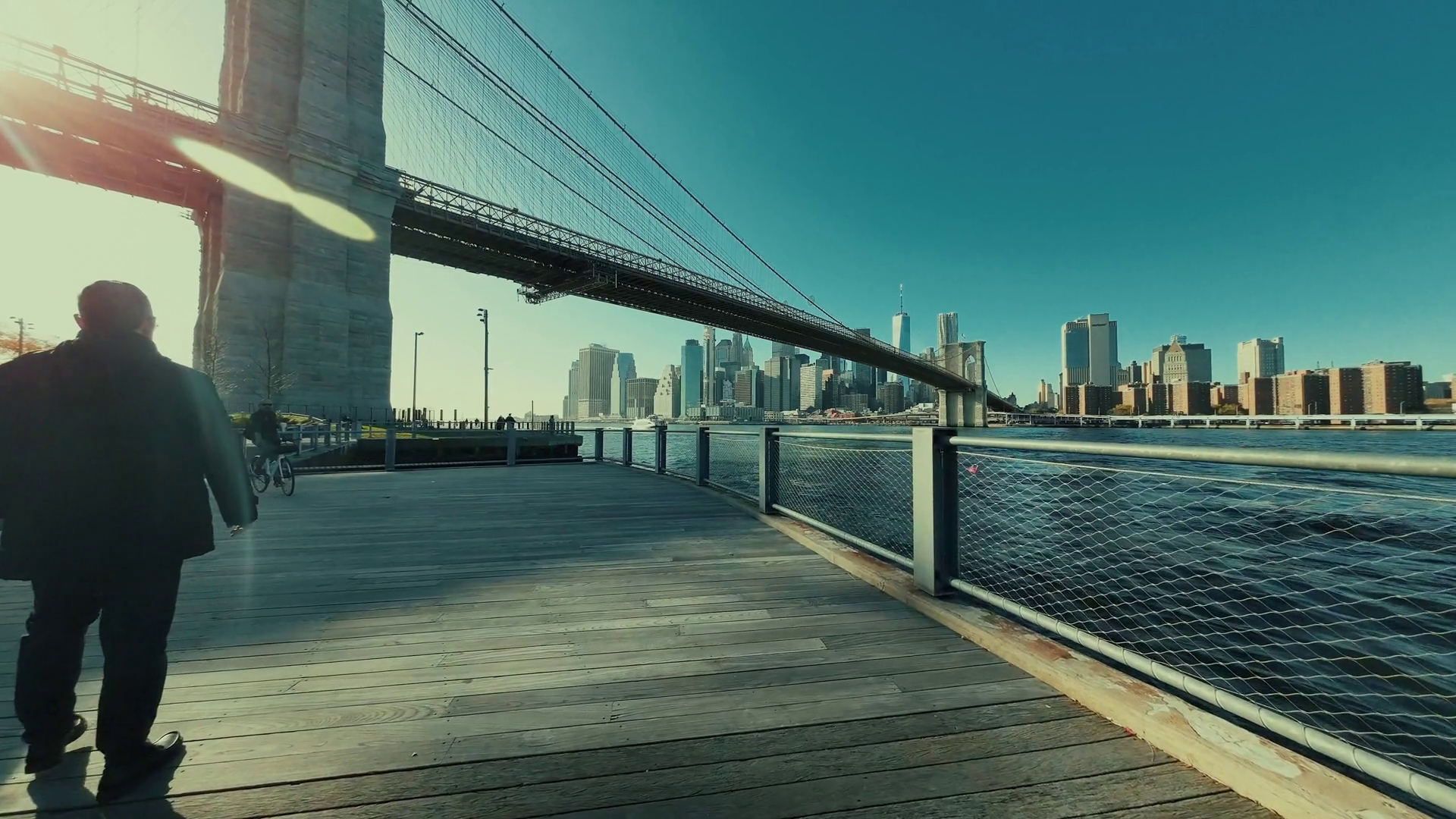 People Relax Walk In Park With Brooklyn Stock Footage SBV-352602067 ...