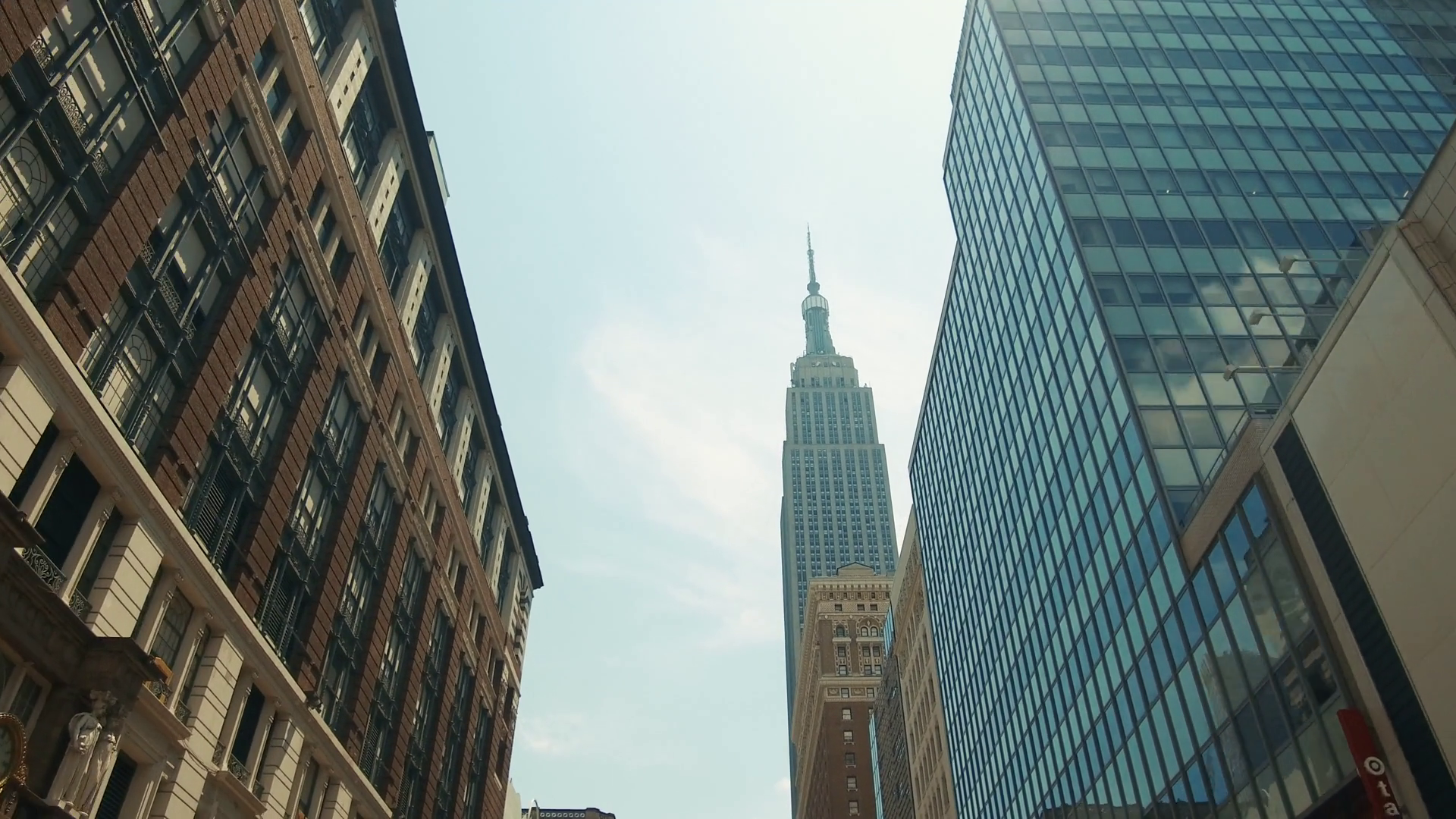 Empire State Building In Midtown Manhattan Stock Footage SBV-352449561 ...