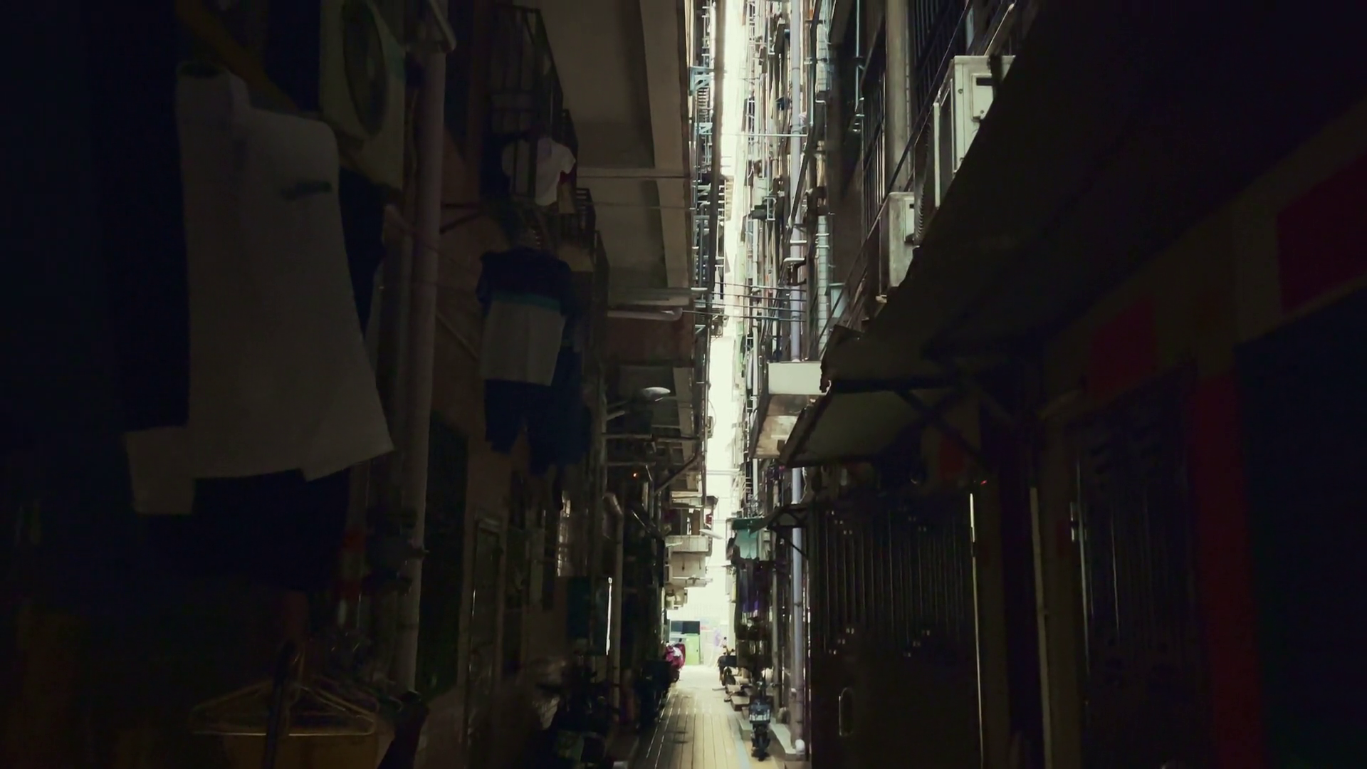 Narrow Alley In Residential Community In Stock Footage SBV-352557084 ...