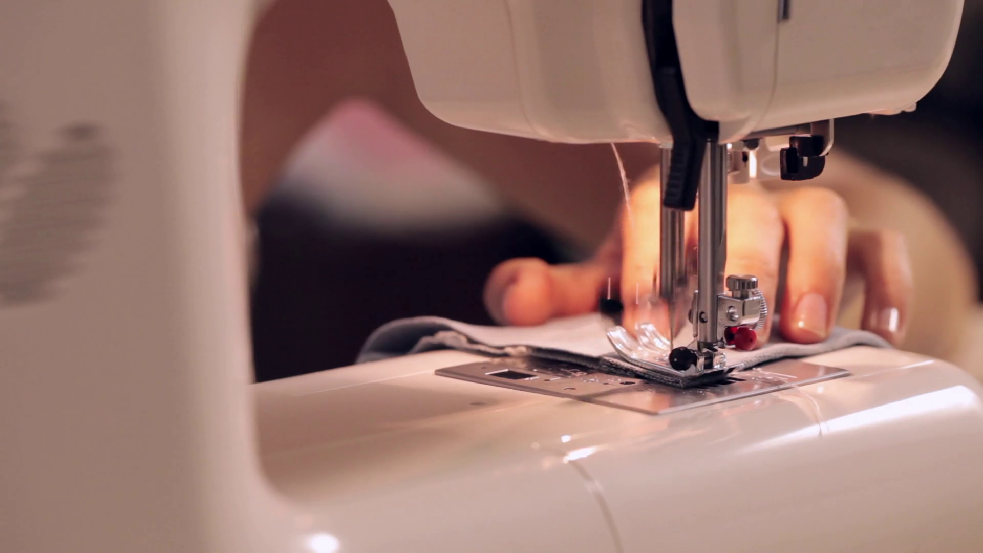 Close Up Footage Of Woman Sewing On Sewing Stock Footage SBV-309251731 ...