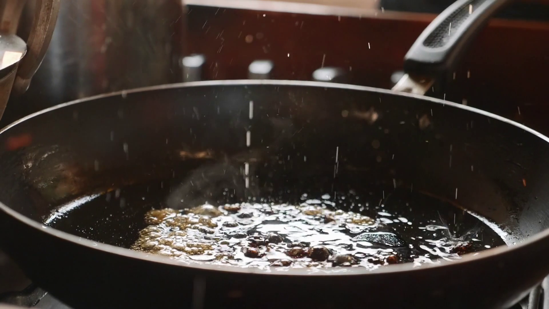Melting Brown Sugar In Vegetable Oil In Stock Footage SBV-330494333 ...