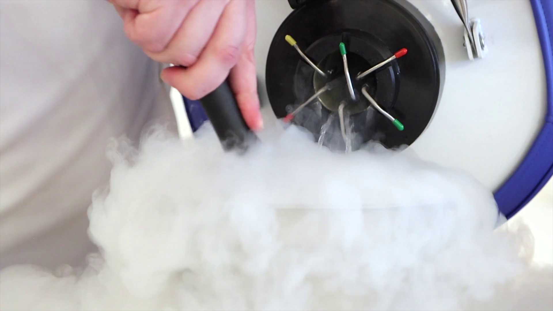 Close-up Of Chef Cooks With Liquid Nitrogen Stock Footage SBV-346994846 ...