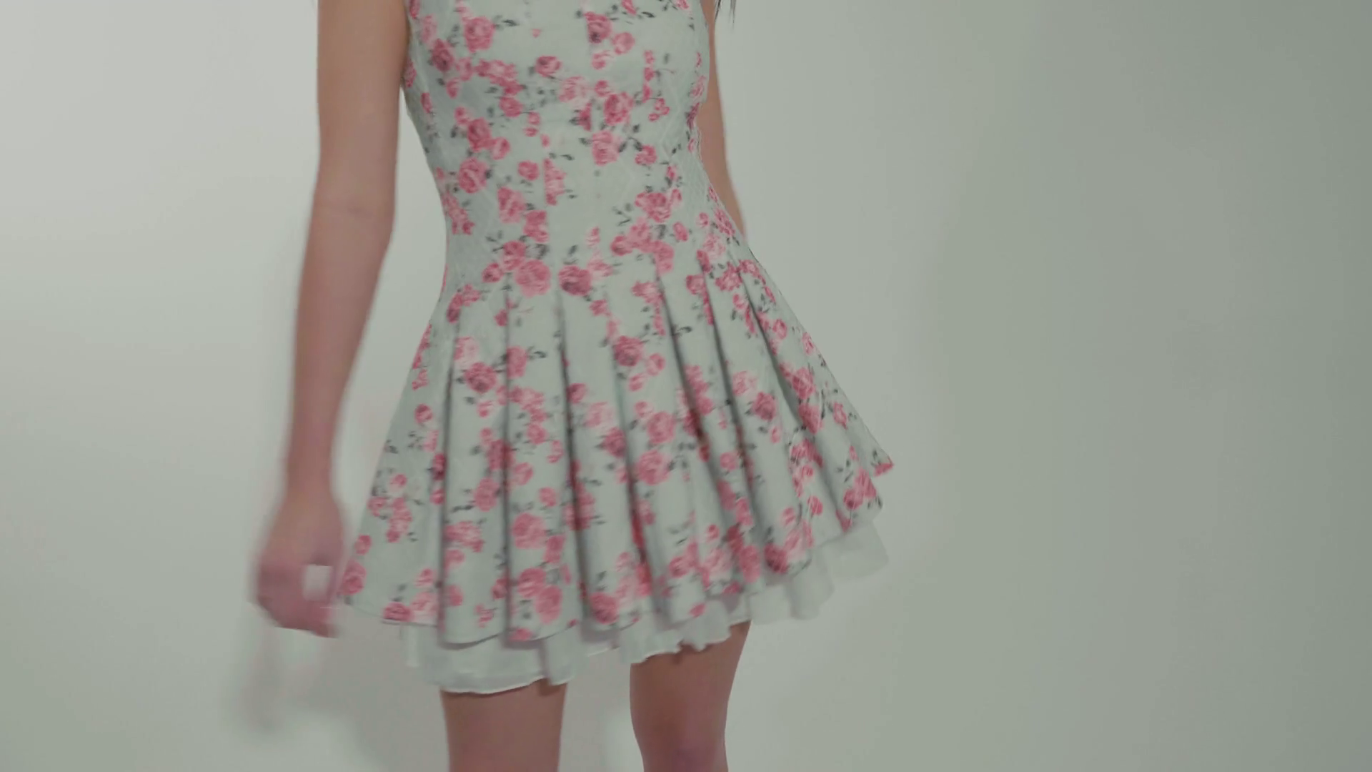 Portrait Of Woman In Summer Dress Spinning Stock Footage SBV-320423139 ...