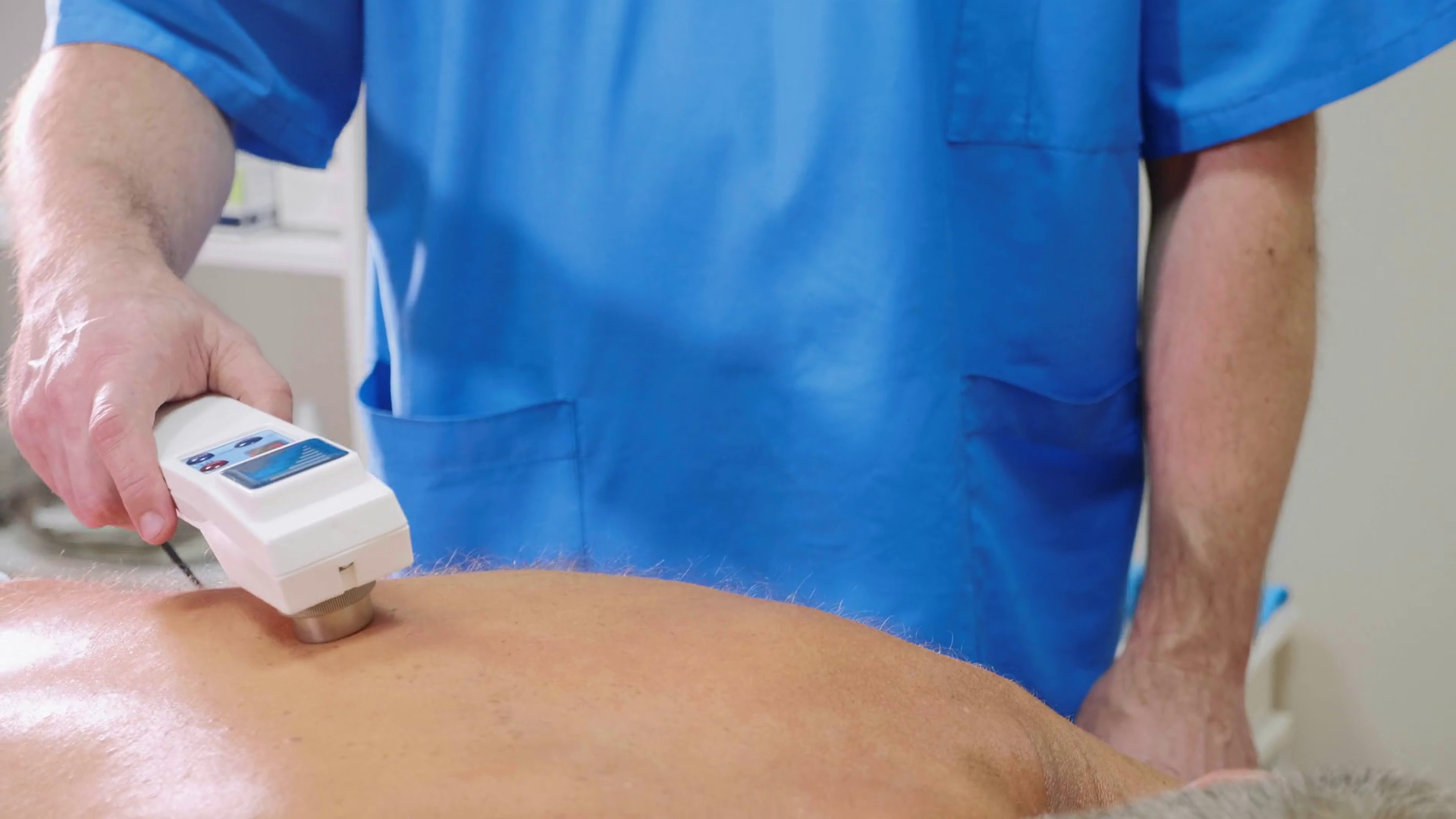 Senior Male Patient Receive Electrostatic Stock Footage SBV-326664796 ...