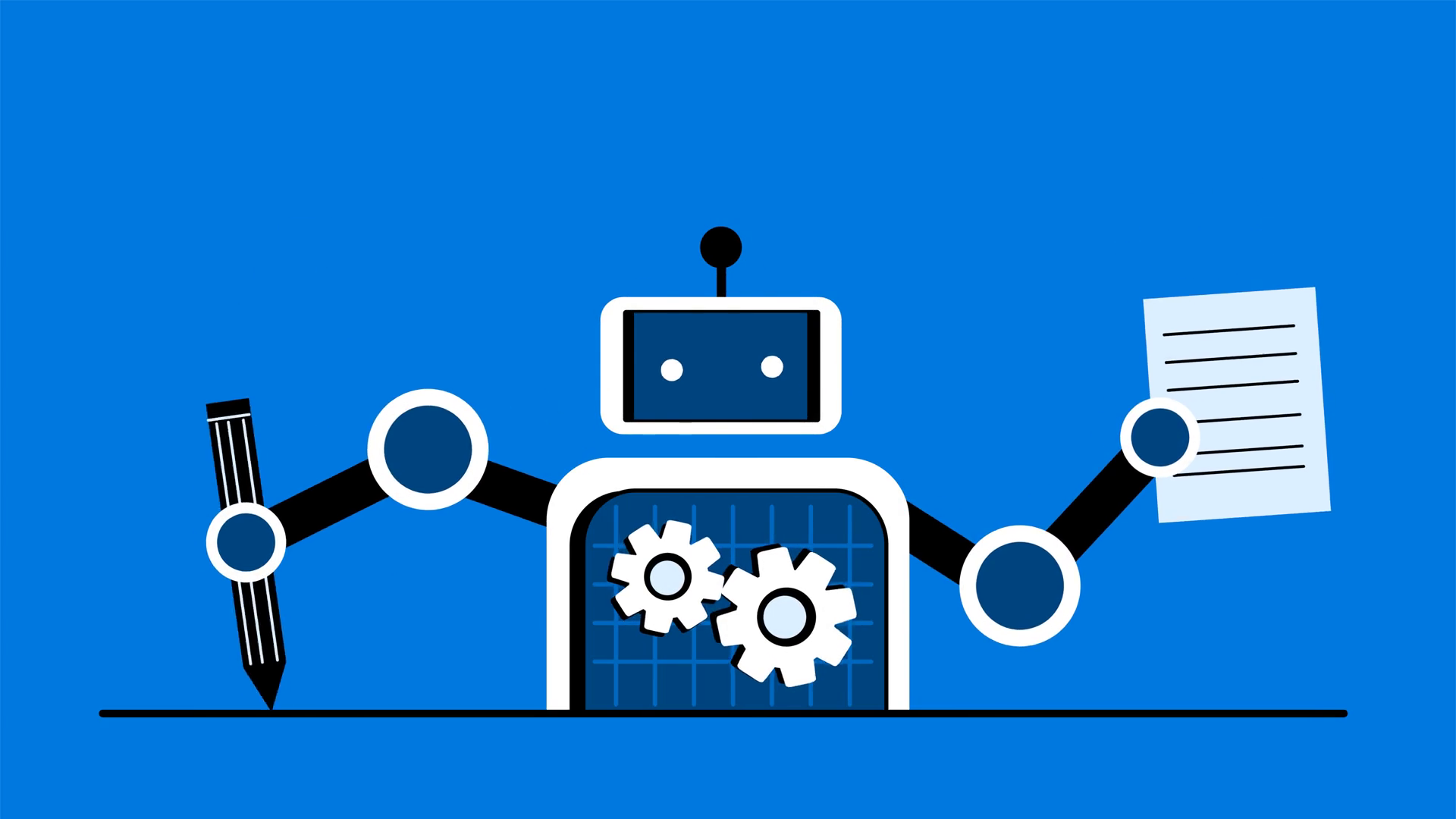 Animation Of Robot Working To Complete Tasks Stock Footage SBV ...