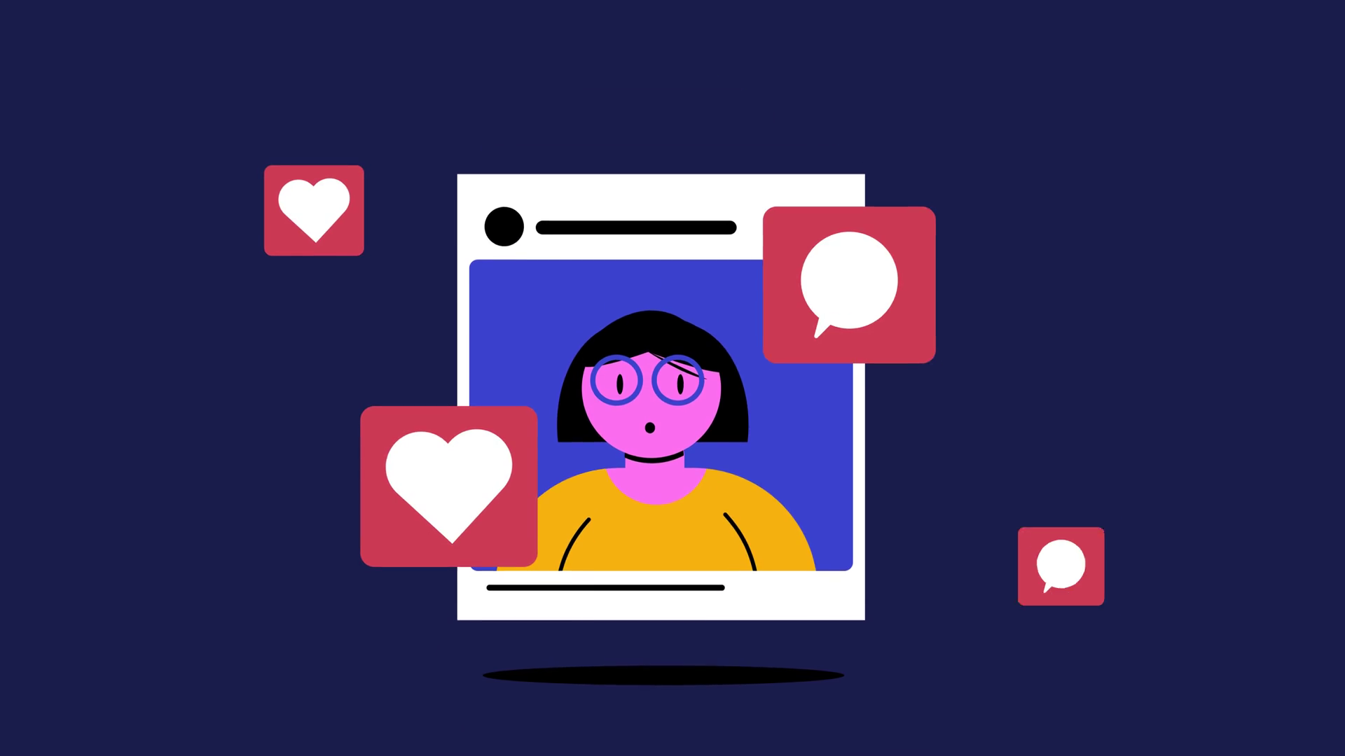 2d Animation Of Social Media Influencer Stock Motion Graphics SBV ...