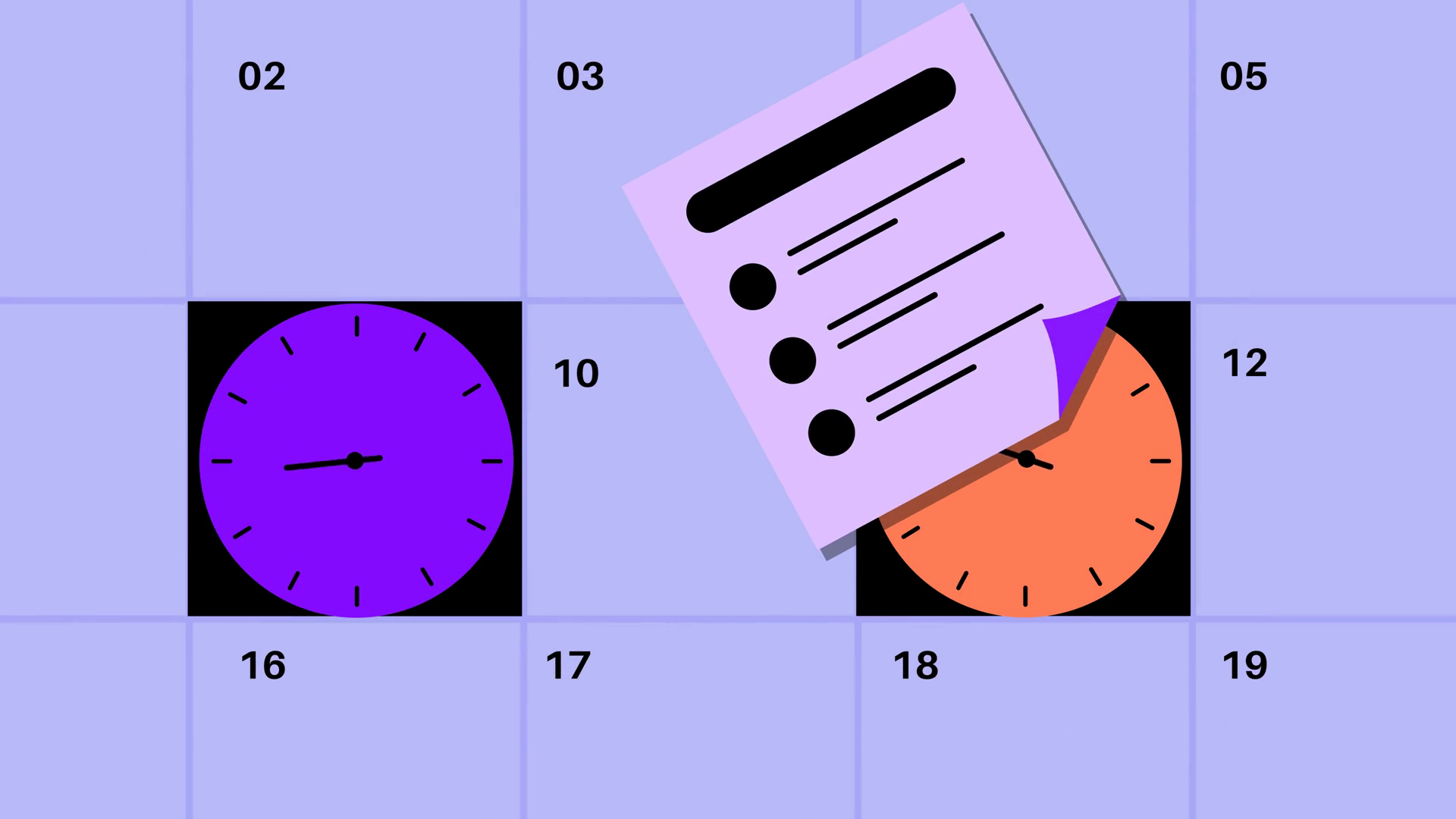 Animation Of Calendar Clock Representing Stock Footage SBV-352361415 ...