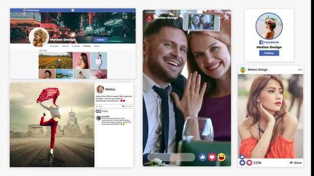 Social Media Overlay Templates Royalty-Free - Storyblocks