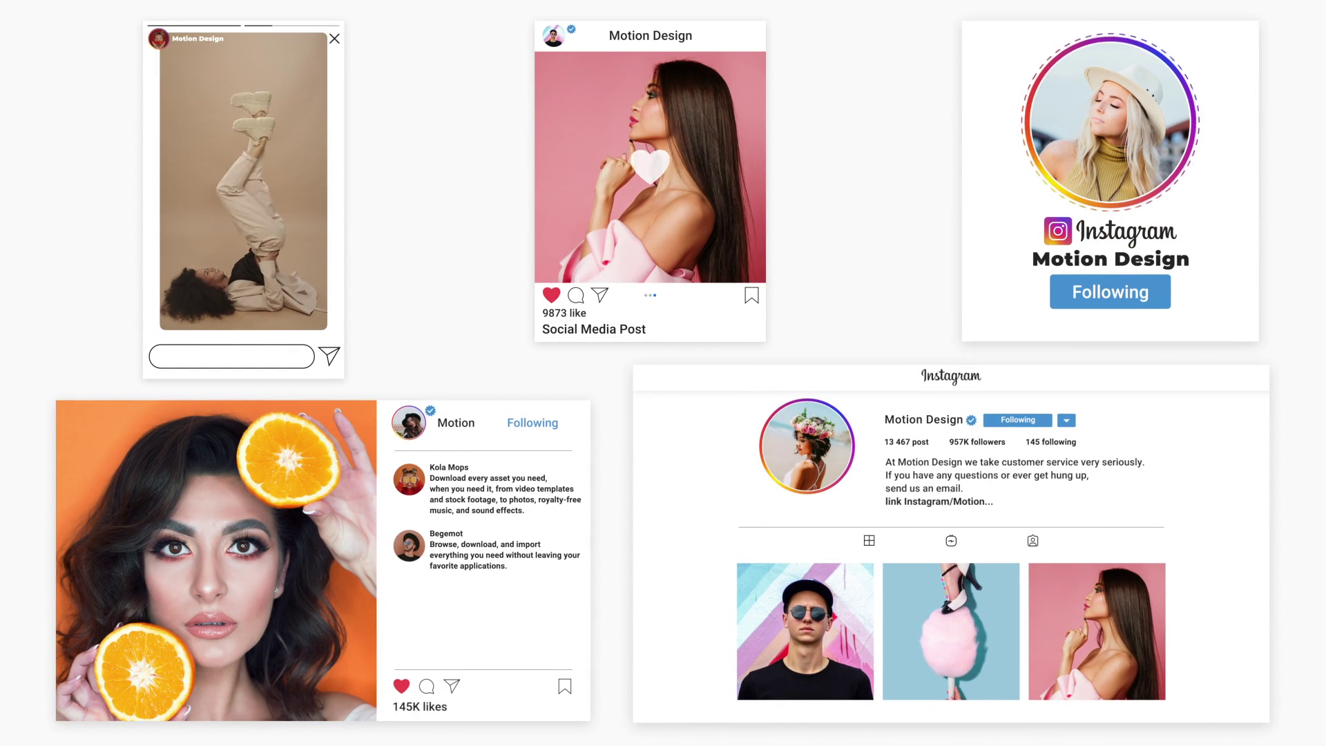 Instagram Animated Posts Template SBV-339014876 - Storyblocks