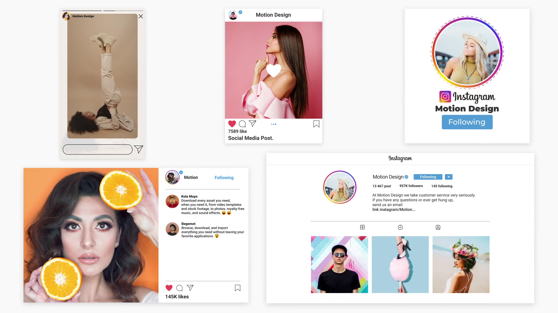 Instagram Animated Posts Template SBV-339011296 - Storyblocks