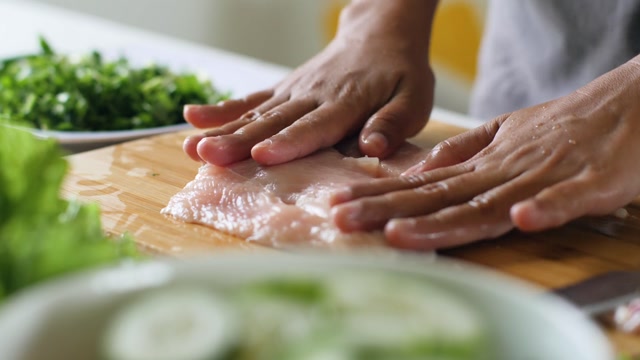 Cut Raw Chicken Wood Stock Footage: Royalty-Free Video Clips - Storyblocks