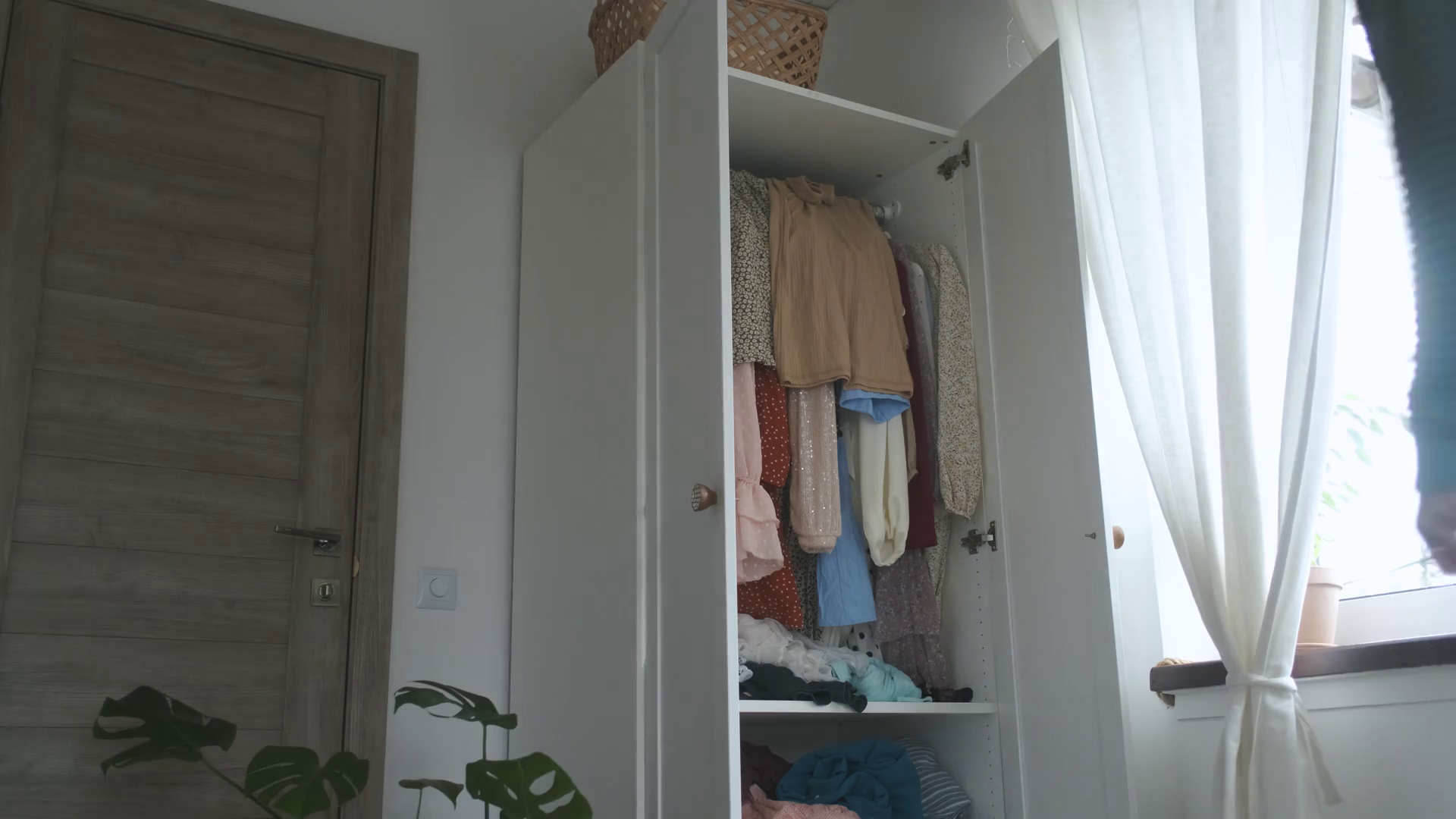 Woman Throwing Things Out Of Closet Stock Footage SBV-348536413 ...