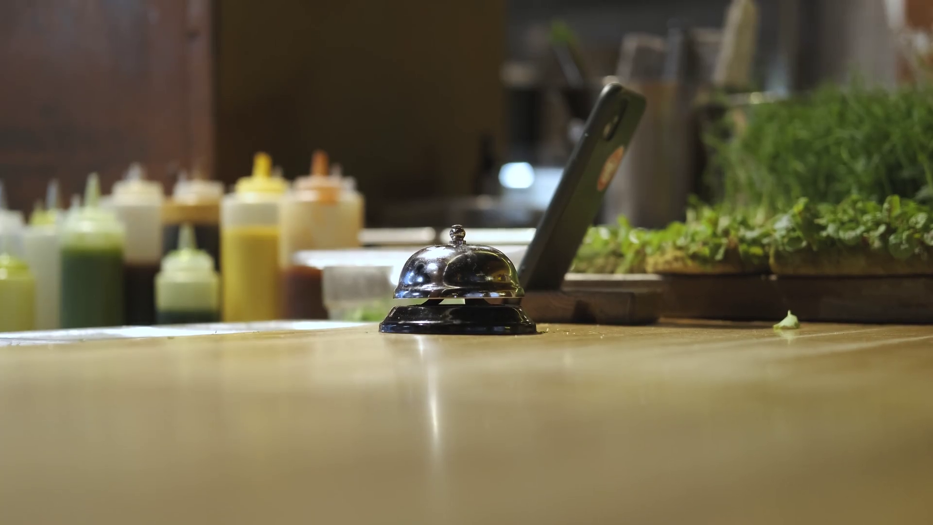 Bell Ringing In Restaurant Kitchen Stock Footage SBV-348366831 ...