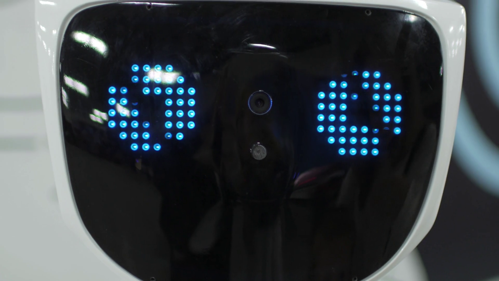 portrait of a modern robot with an electronic face. Modern Robotic ...