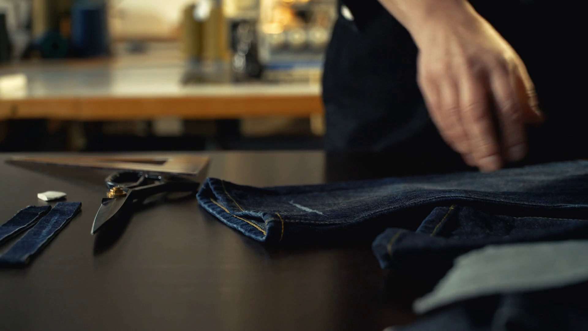 A Female Tailor Seamstress Marking Hem On Stock Footage SBV-348526536 ...