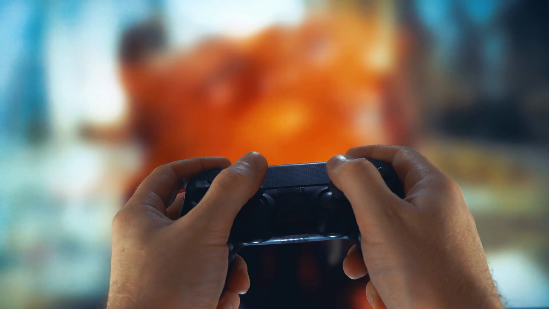 Young Man Playing Unrecognizable Computer Stock Footage SBV-348491215 ...