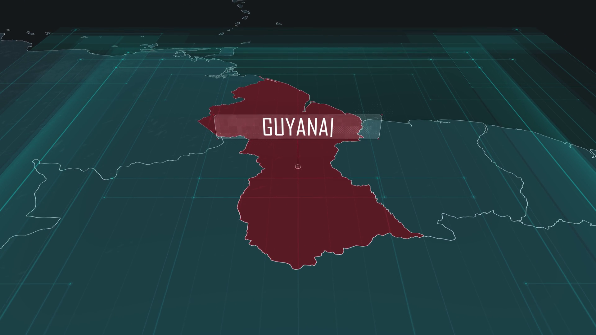 Zoom In To Map Of Guyana With Text Textless Stock Footage SBV-351786986 ...