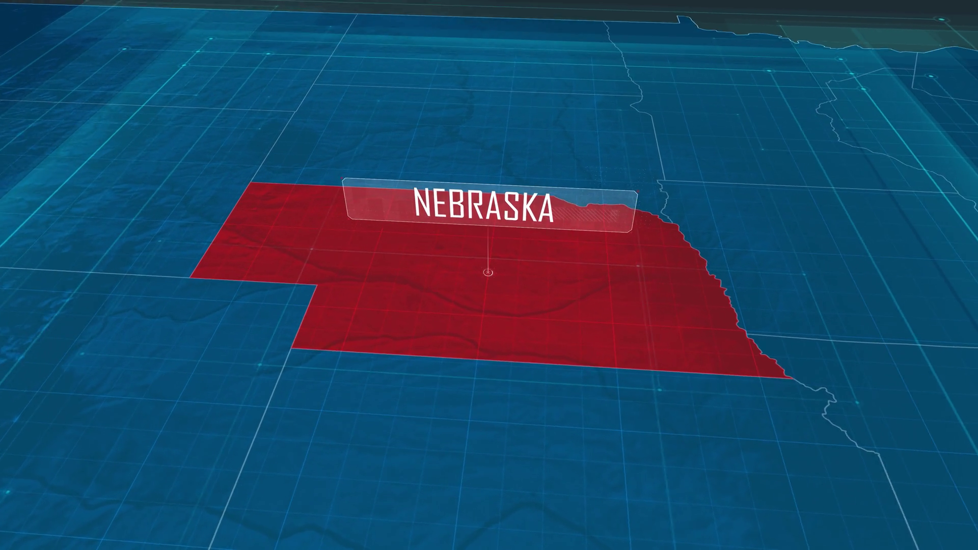 Zoom In To Map Of Nebraska State With Text Stock Footage SBV-351821316 ...