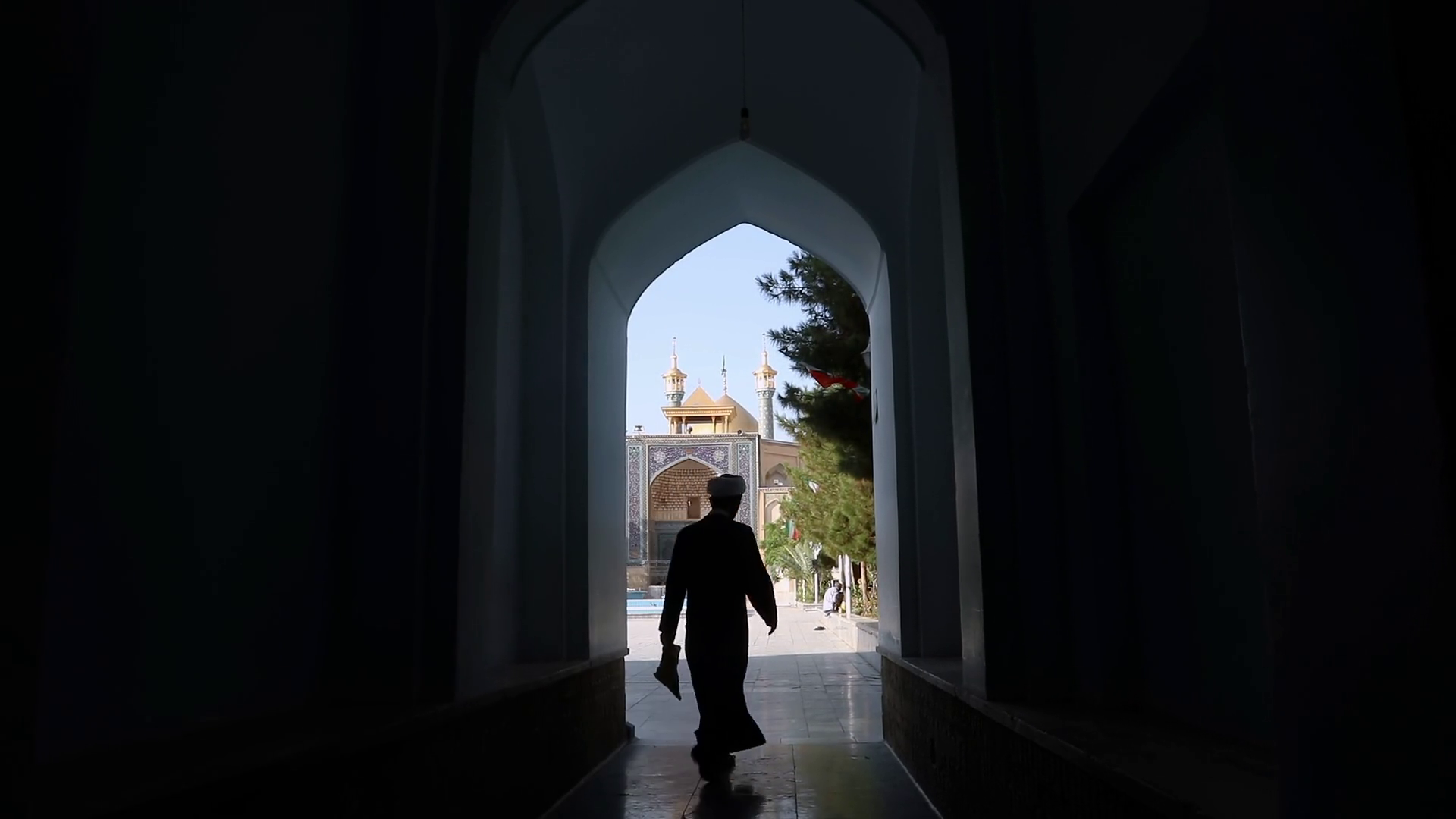 Qom Iran: Courtyard Of Qom Seminary Fatima Stock Footage SBV-348859757 ...
