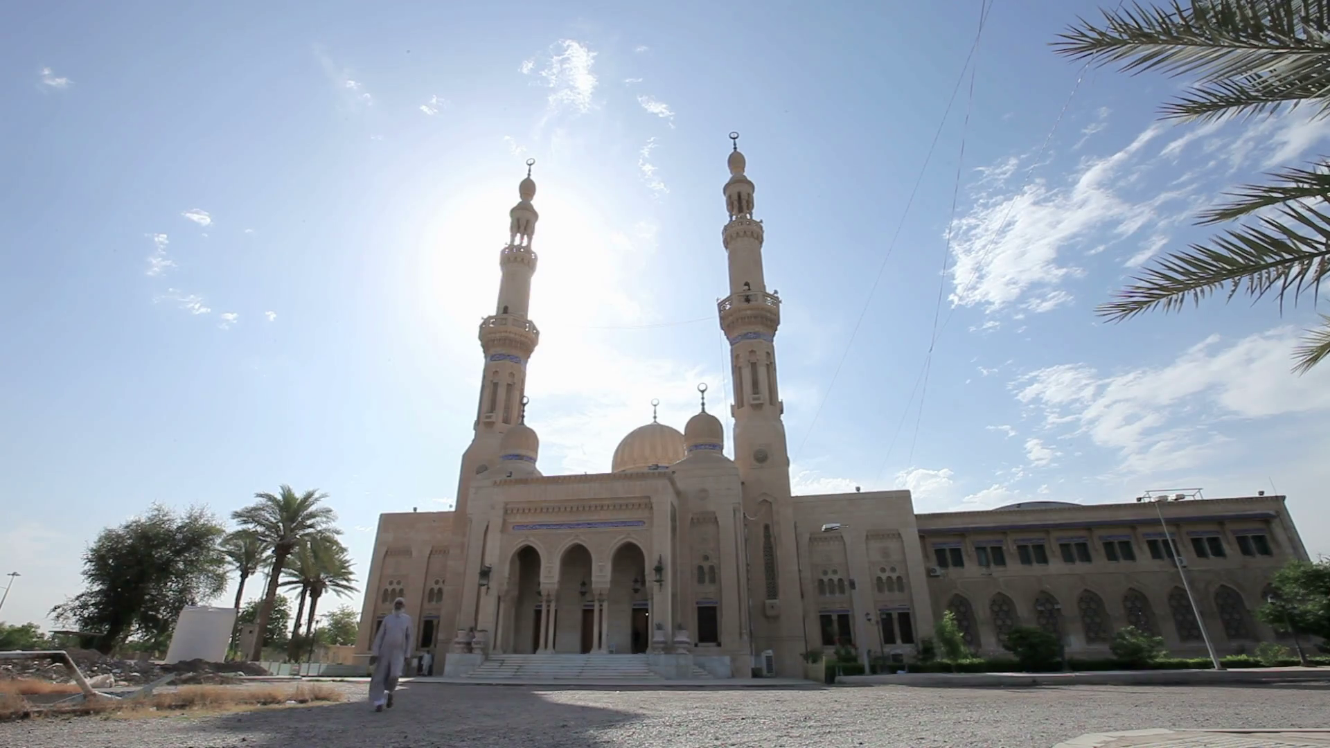 Iraq 2015: Muslim Prayer Walks In Front Of Stock Footage SBV-348861842 ...