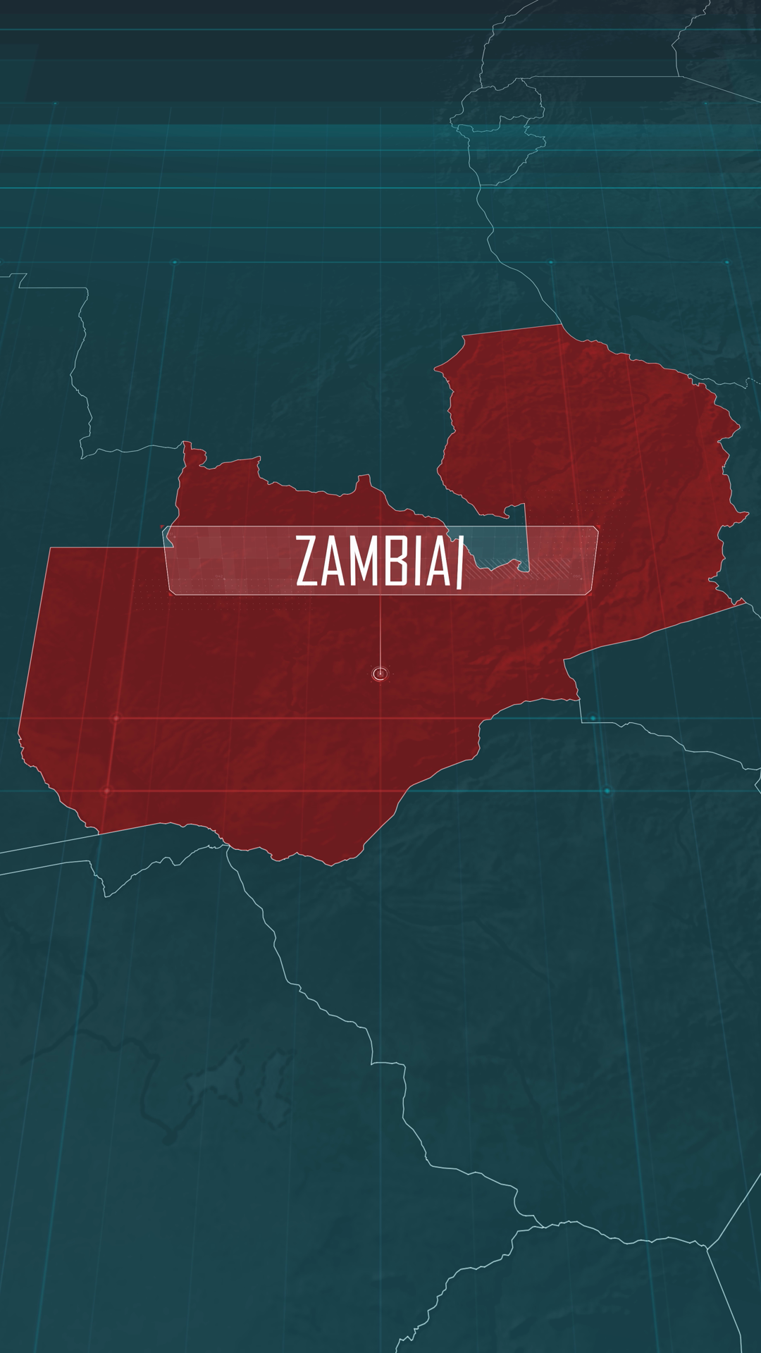 Vertical Portrait Zoom In To Map Of Zambia Stock Footage SBV-353167612 ...