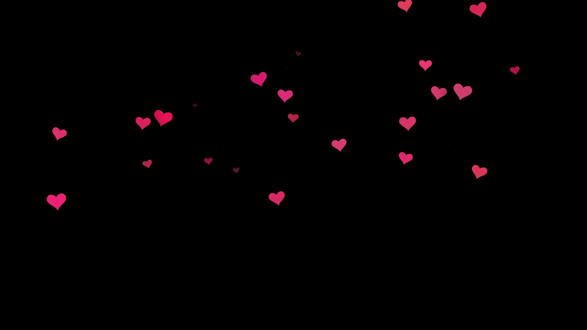 Valentines Day Heart Shapes Animation Stock Motion Graphics SBV ...