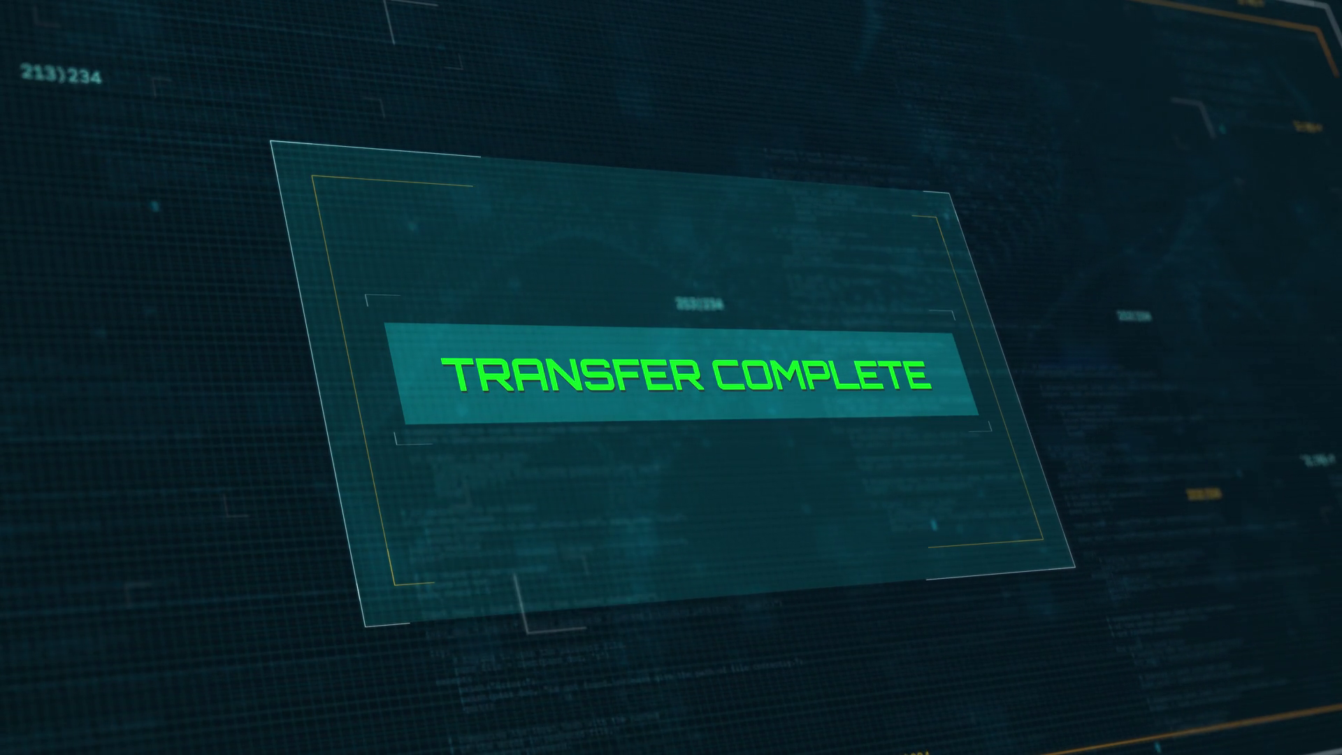 Transfer Complete Notification: Futuristic Stock Motion Graphics SBV-348858915 - Storyblocks