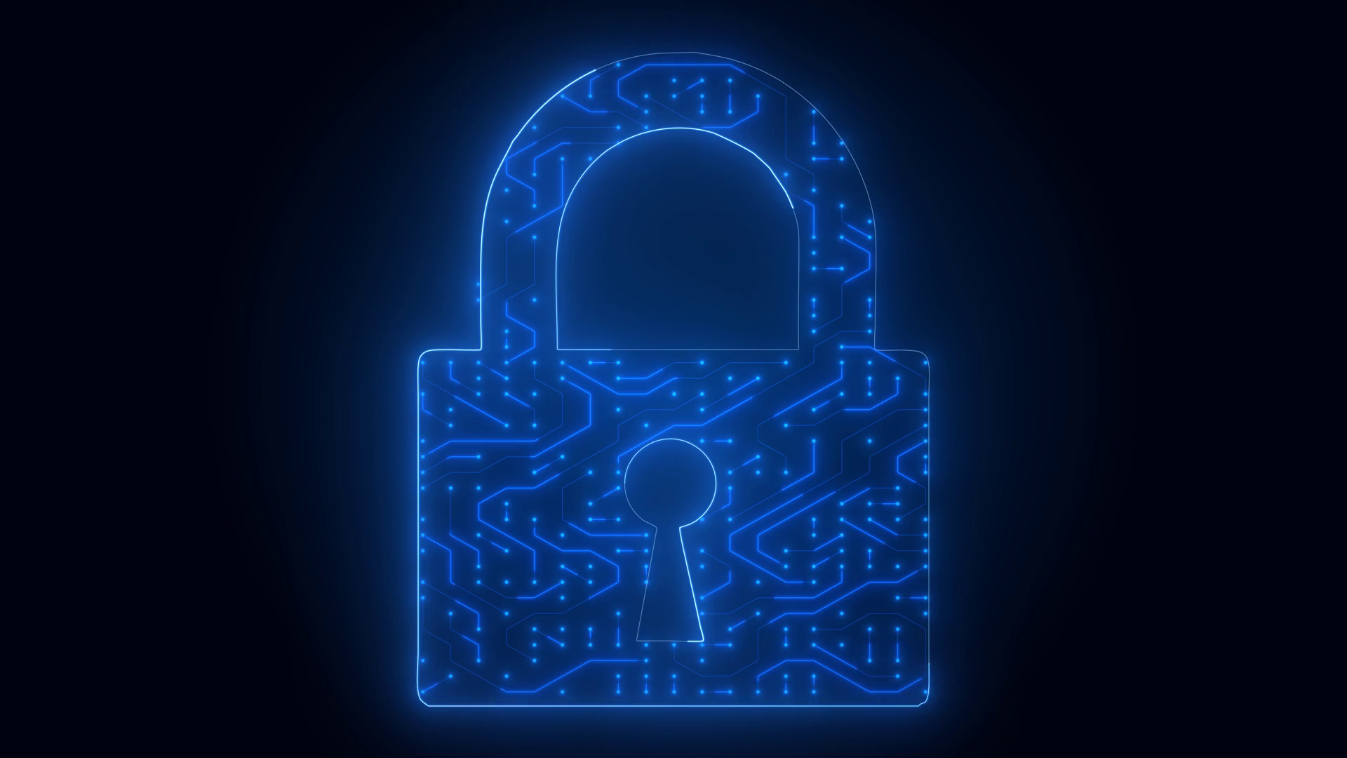 Cybersecurity Lock Icon: Seamless Motion Stock Motion Graphics SBV ...