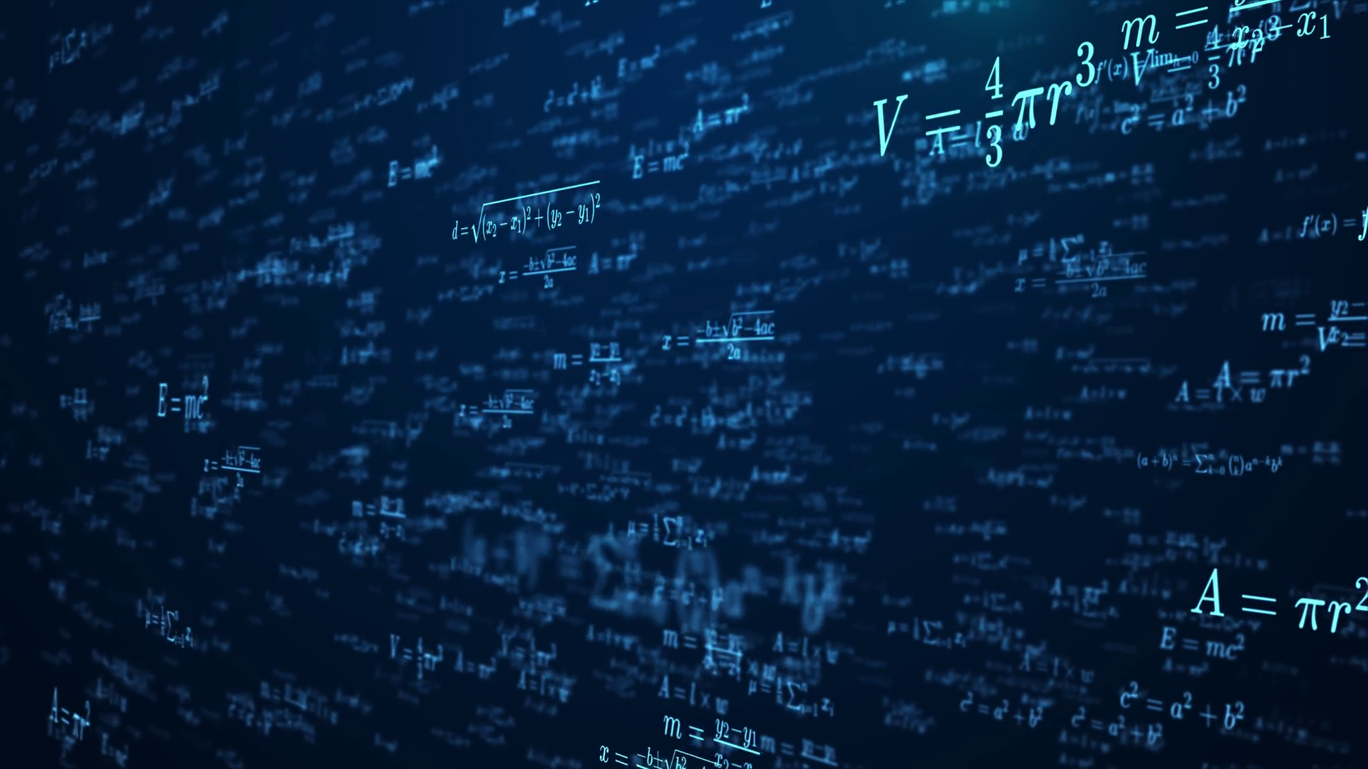 Abstract Mathematical Formulas Animation Stock Footage SBV-348993751 - Storyblocks