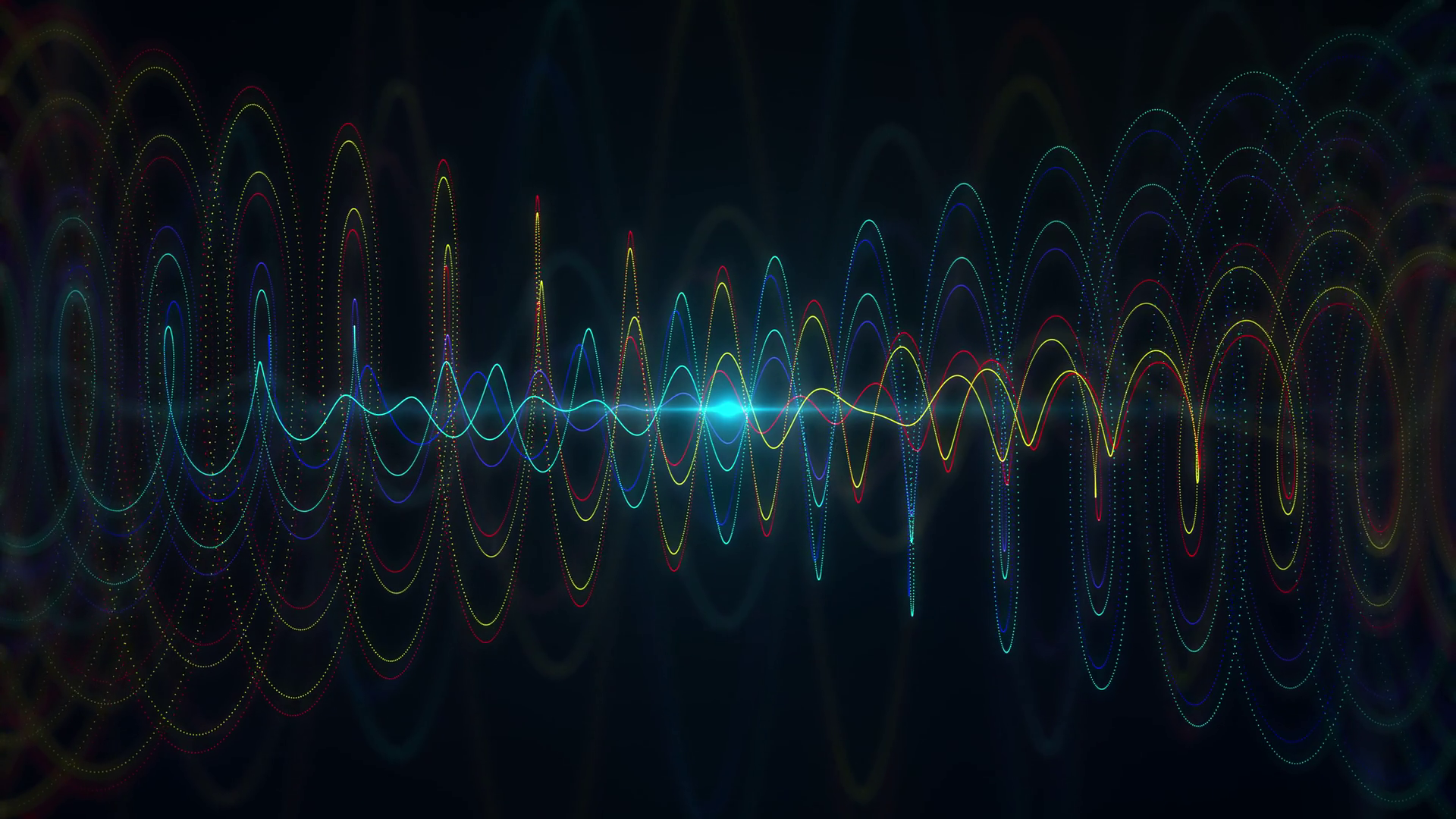 Digital Wave: Futuristic Soundwave Stock Footage SBV-348706104 ...