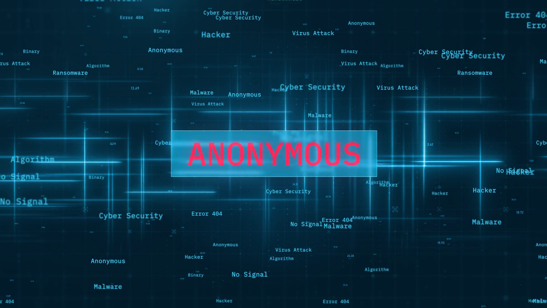 Anonymous Computer Hacking Notification Stock Motion Graphics SBV ...