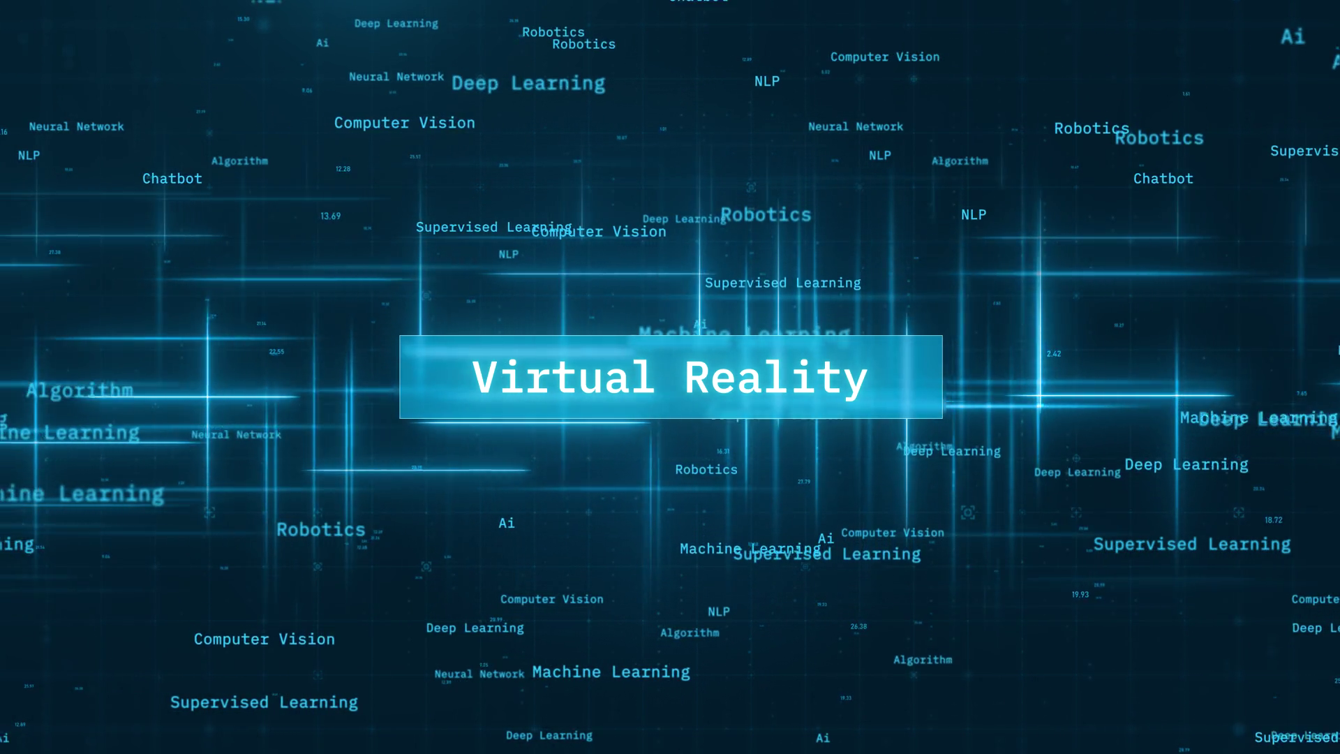 Virtual Reality Text On Futuristic Stock Motion Graphics SBV-348785017 ...