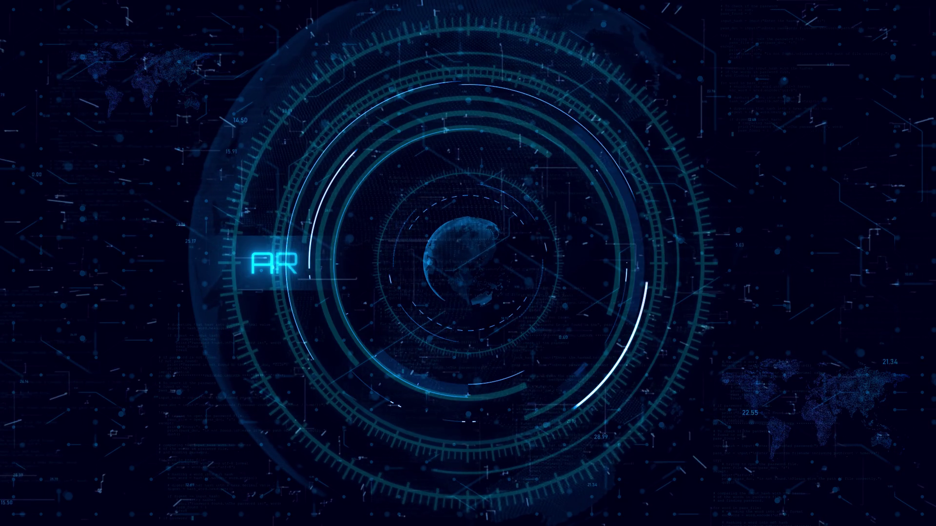 Future-tech Ai Interface: Blue Circuit Hud Stock Motion Graphics SBV-348785058 - Storyblocks