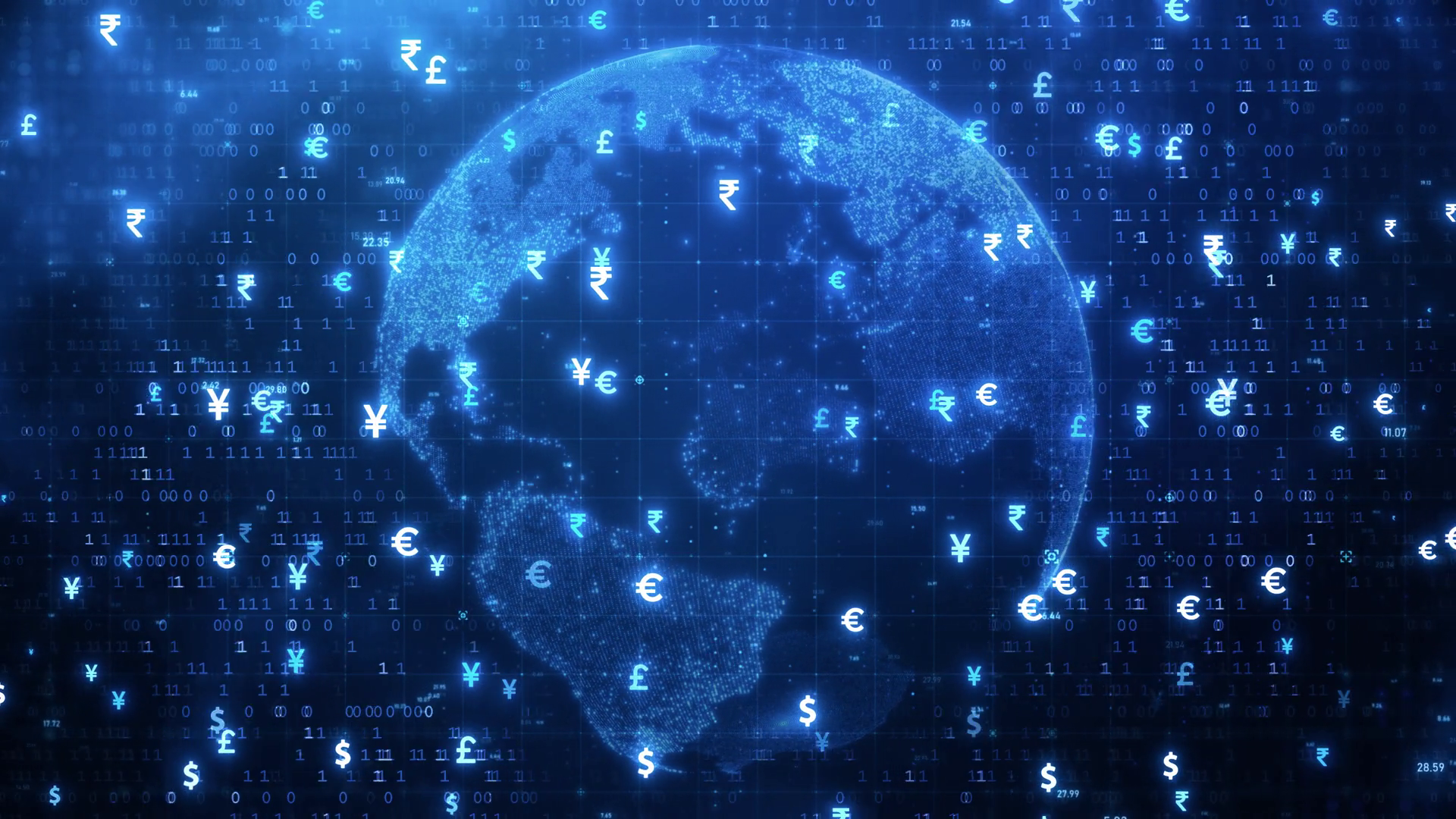 Animated Global Currency Symbols Over Stock Footage SBV-352596413 ...