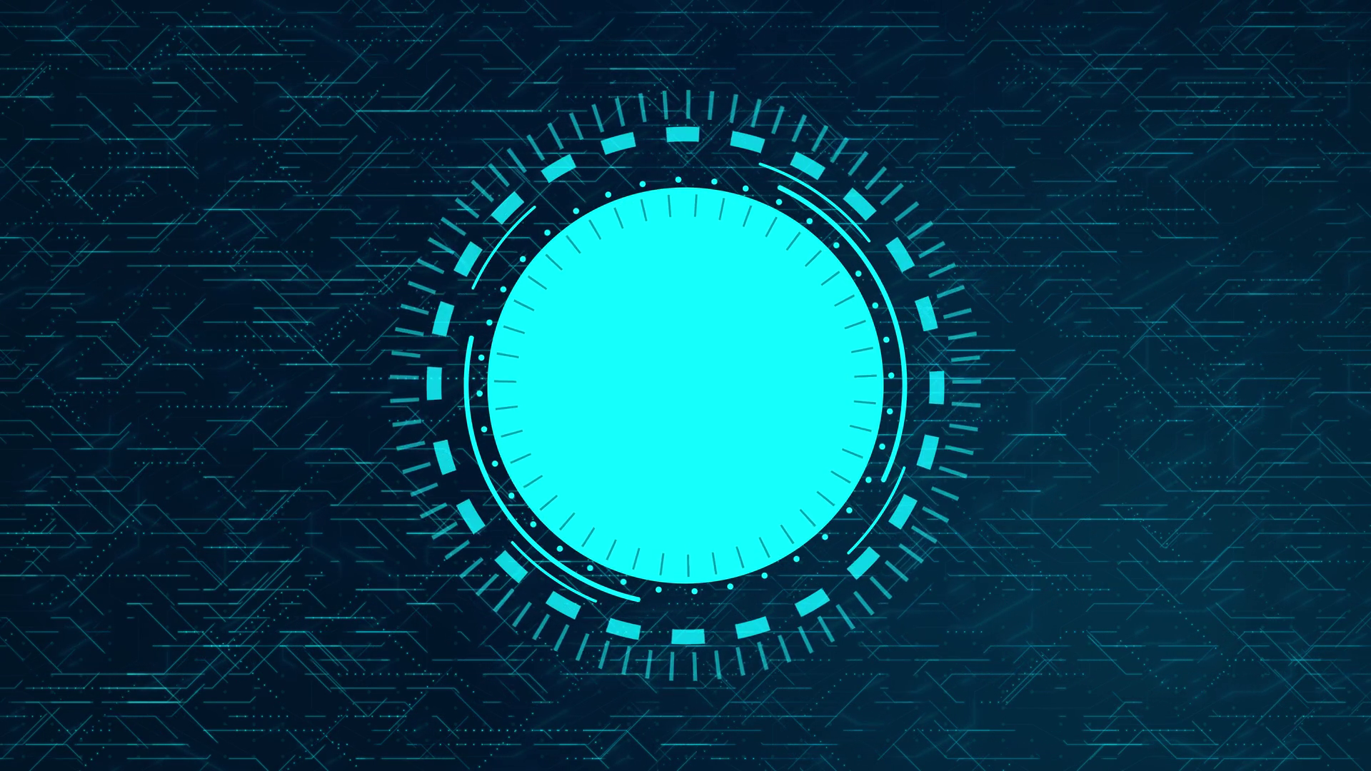 Futuristic Digital Hud Concept With Rotating Stock Motion Graphics SBV ...