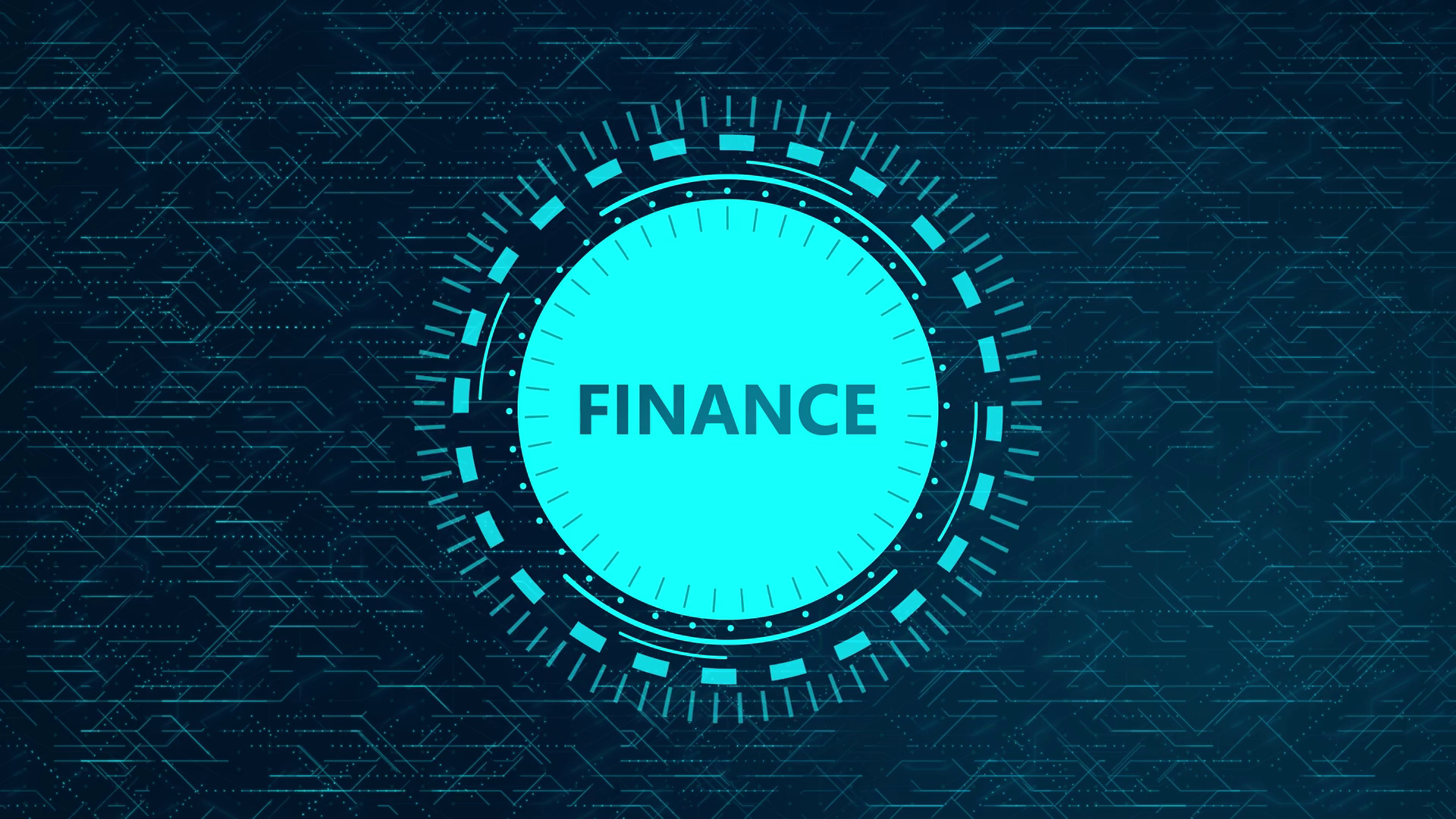 Futuristic Finance Concept With Rotating Hud Stock Footage SBV ...