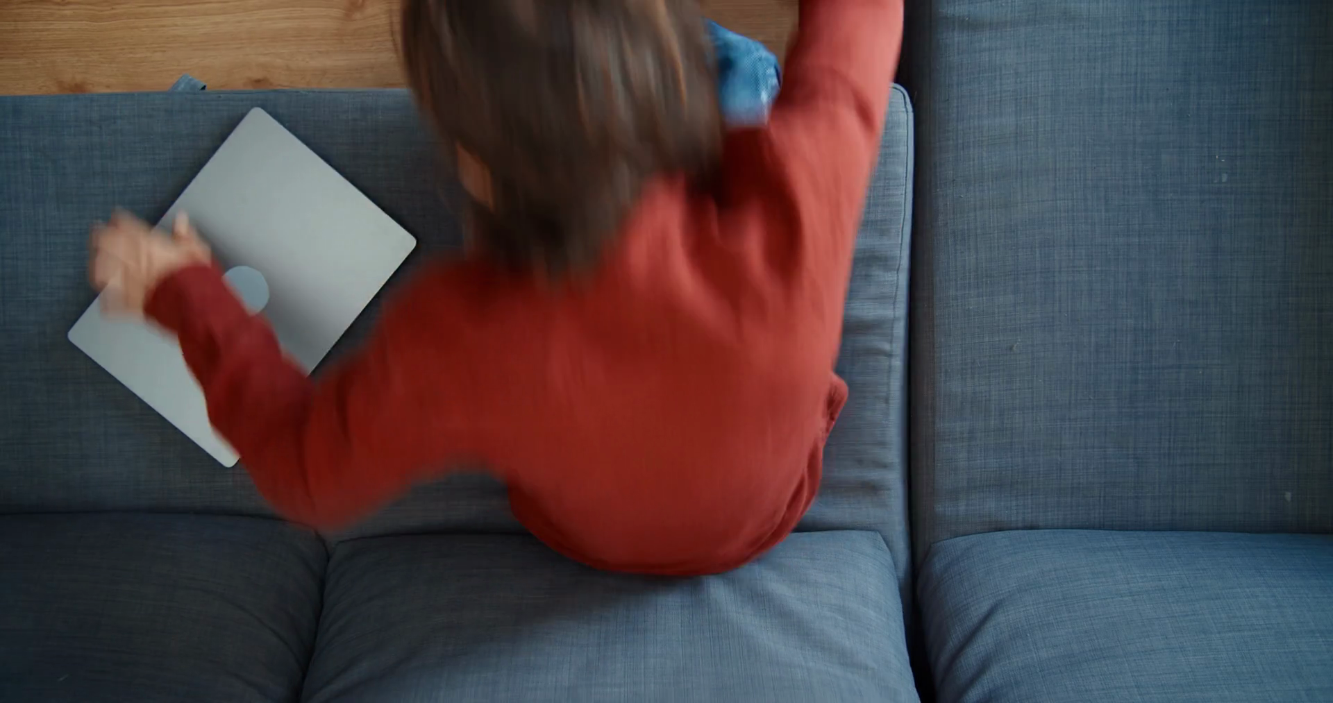 Man Sit In Coach Open Laptop Computer Typing Stock Footage SBV ...