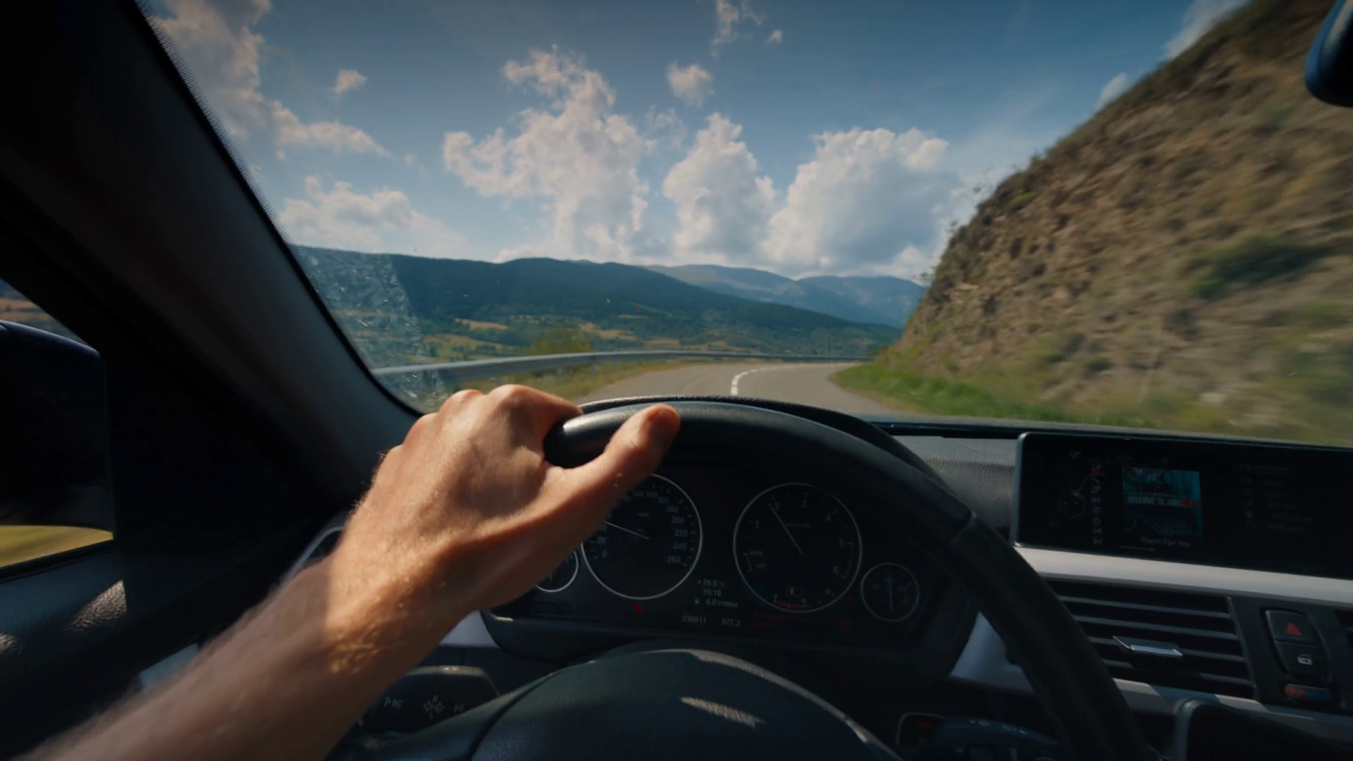 First Person Perspective Driving Vehicle On Stock Footage SBV-348549567 ...