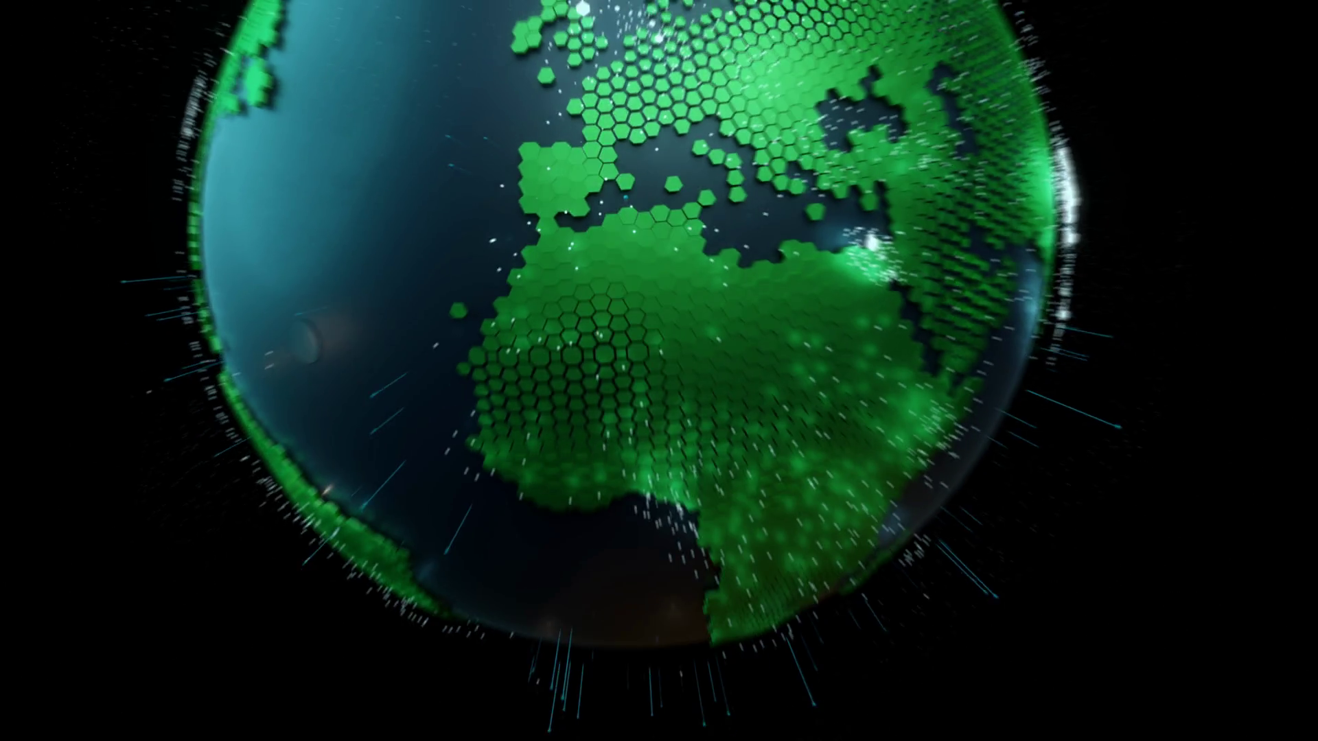 Earth Globe 3d Animation With Zoom Out Stock Footage SBV-348664137 ...